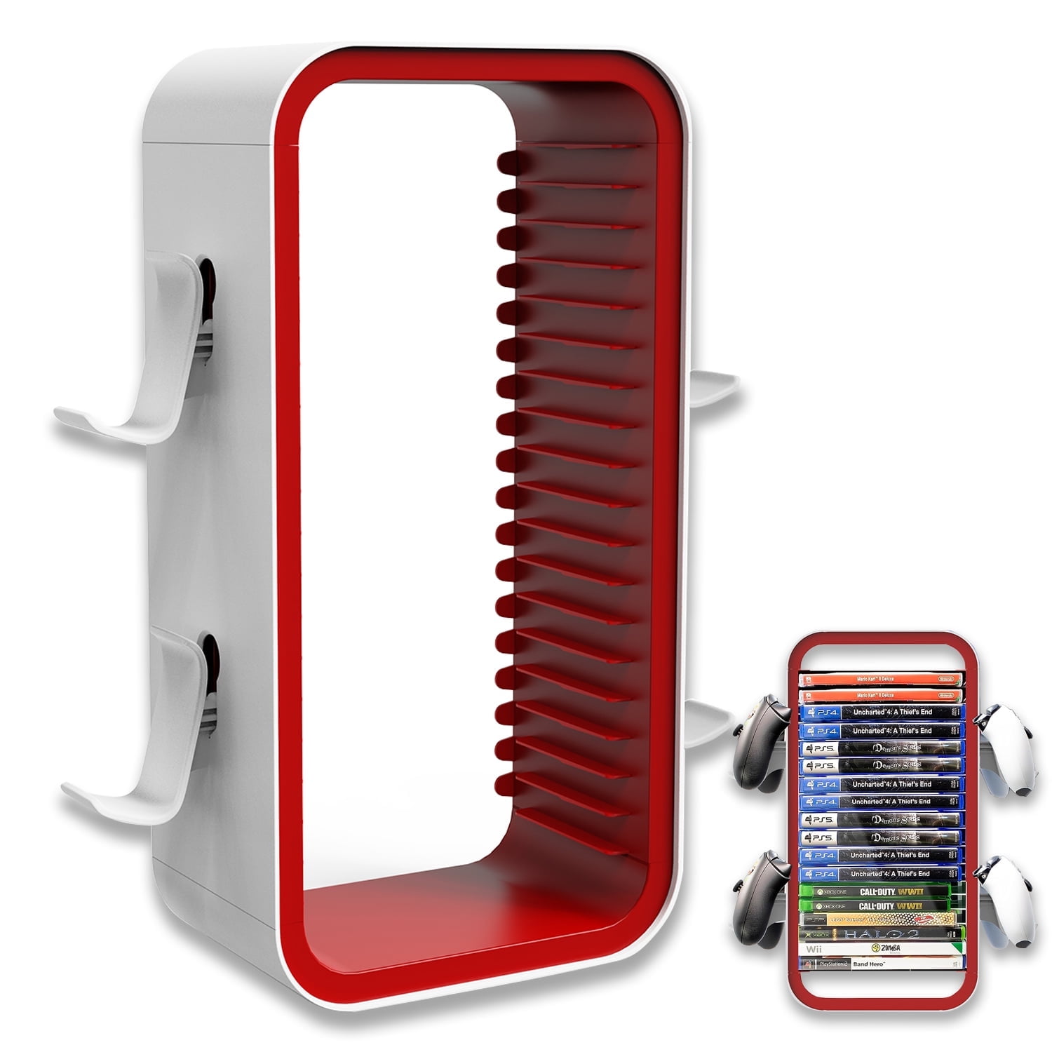 OKbus Game Storage Tower Universal Video Game Storage 18 Games Storage ...