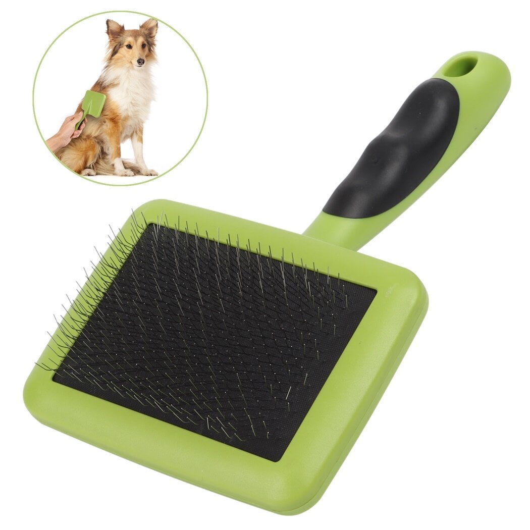 OKbus Large Slicker Brush for Dogs, Extra Long Pin Slicker Brush, Firm ...