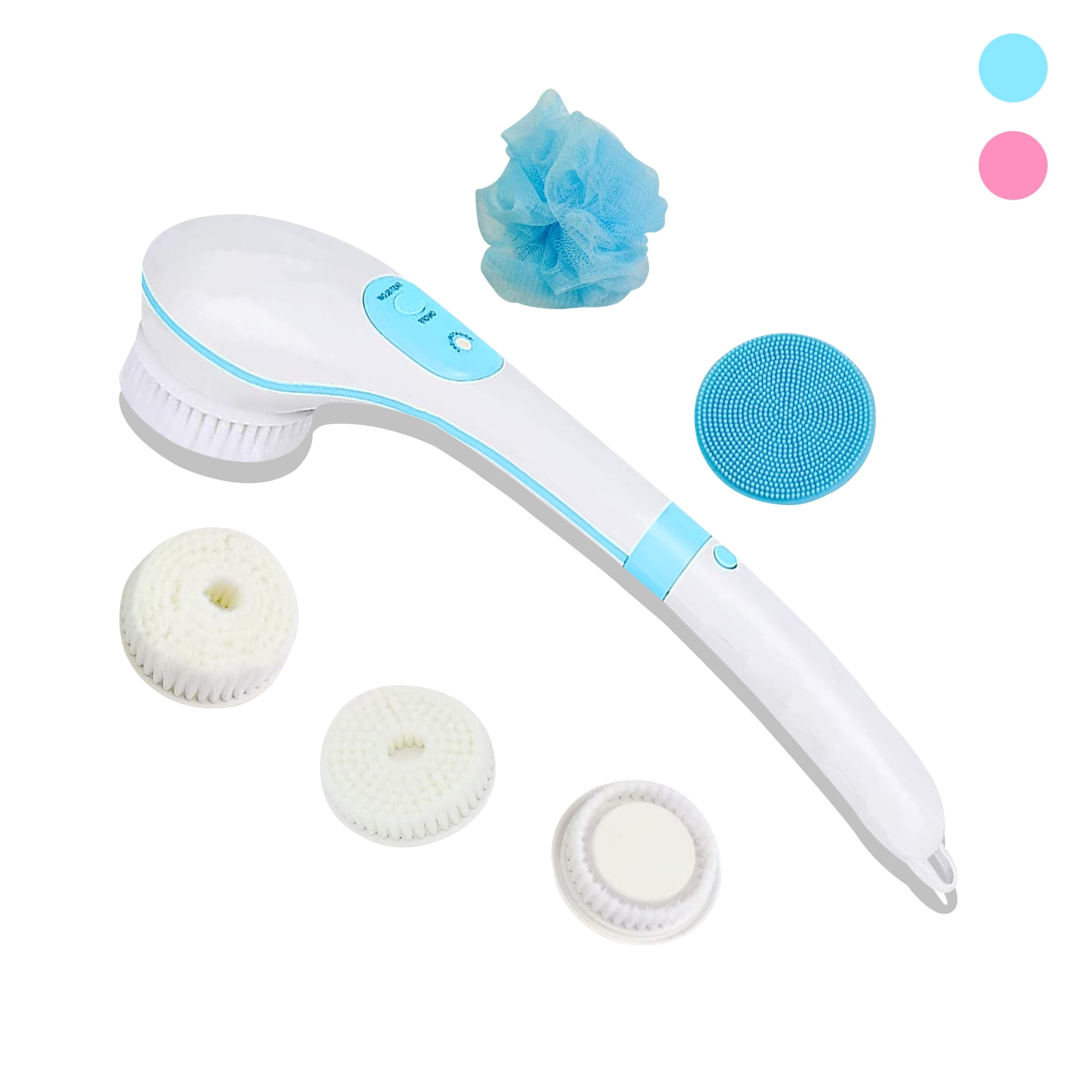 OKbus Rechargeable Body Back Brush, Body Bath Scrubber, Scrub Washer ...