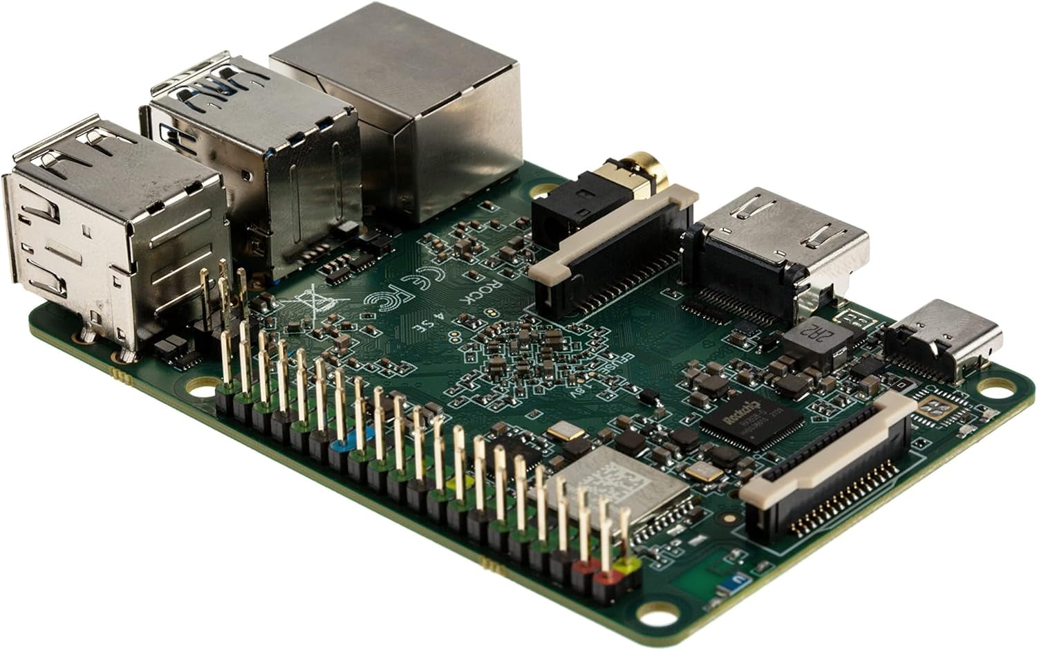 OKdo RS114SE-D4W2P1 ROCK 4 Model SE 4GB Single Board Computer Rockchip ...