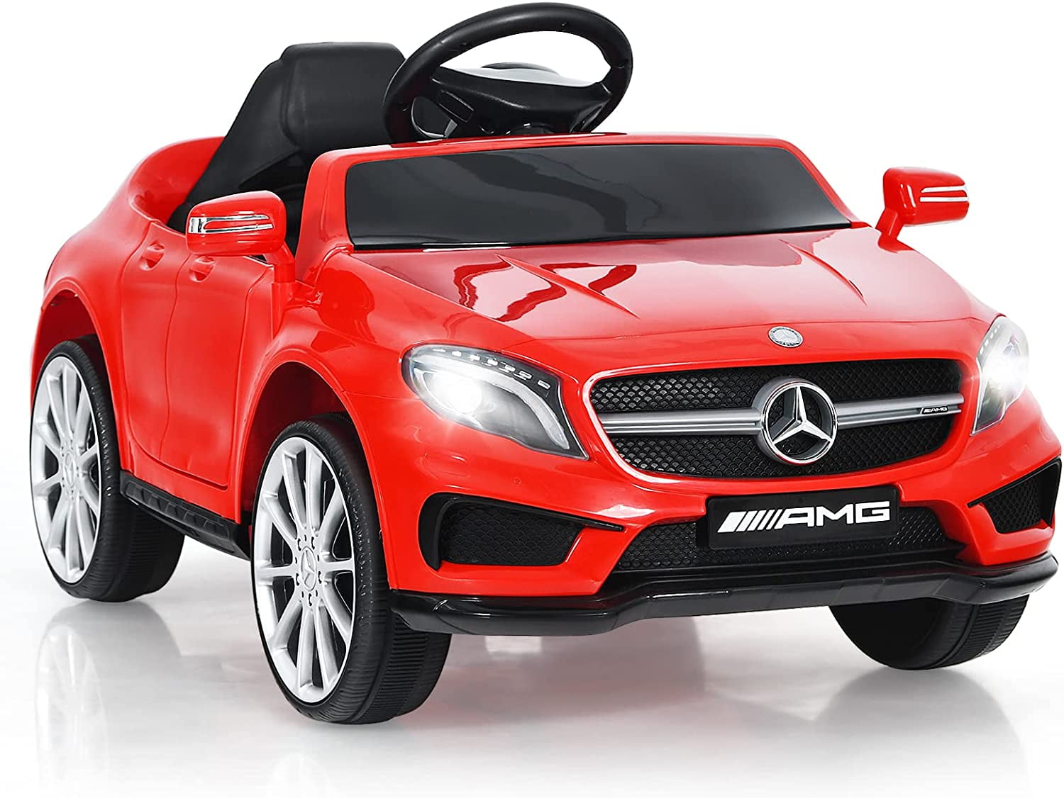 OLAKIDS 12V Electric Mercedes Toy Car, Auto Doors, Kid Drivable, MP3 ...