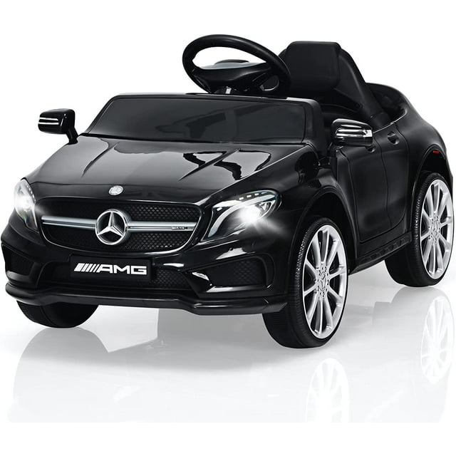 OLAKIDS 12V Mercedes Benz GLA45 Toy Car, Remote Control, MP3, USB, LED ...