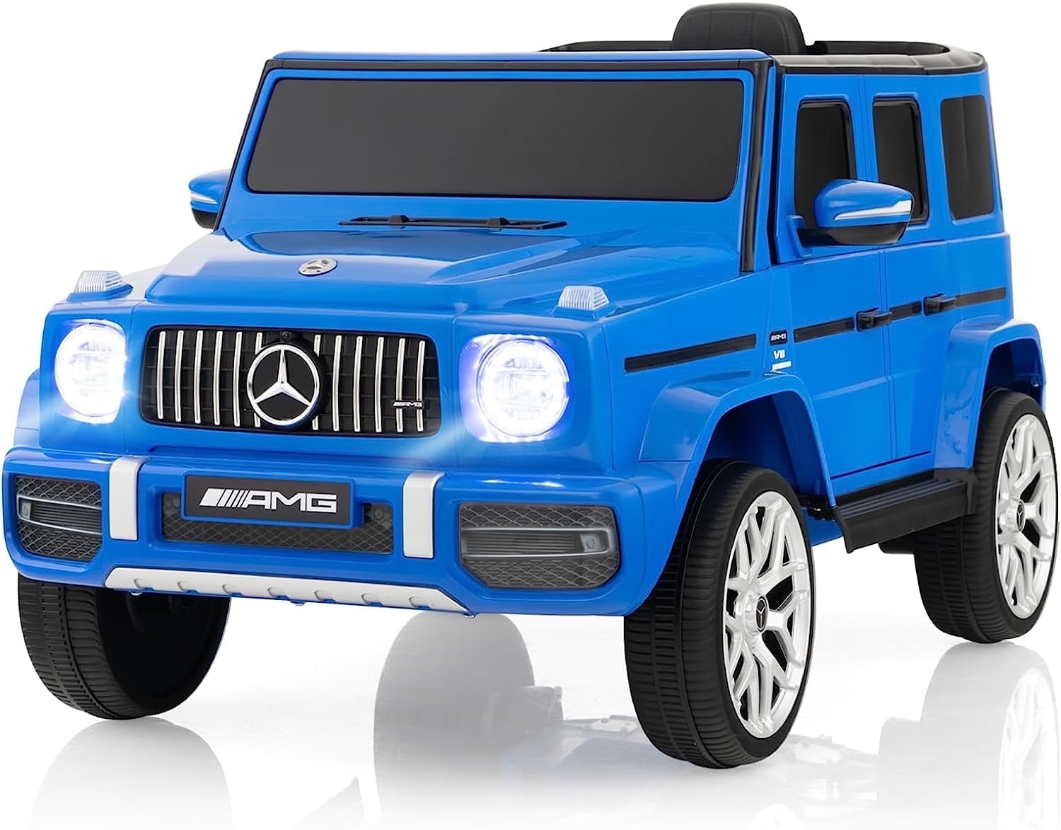 OLAKIDS 12V Mercedes Benz G63 Kids Ride On, Electric Vehicle with ...