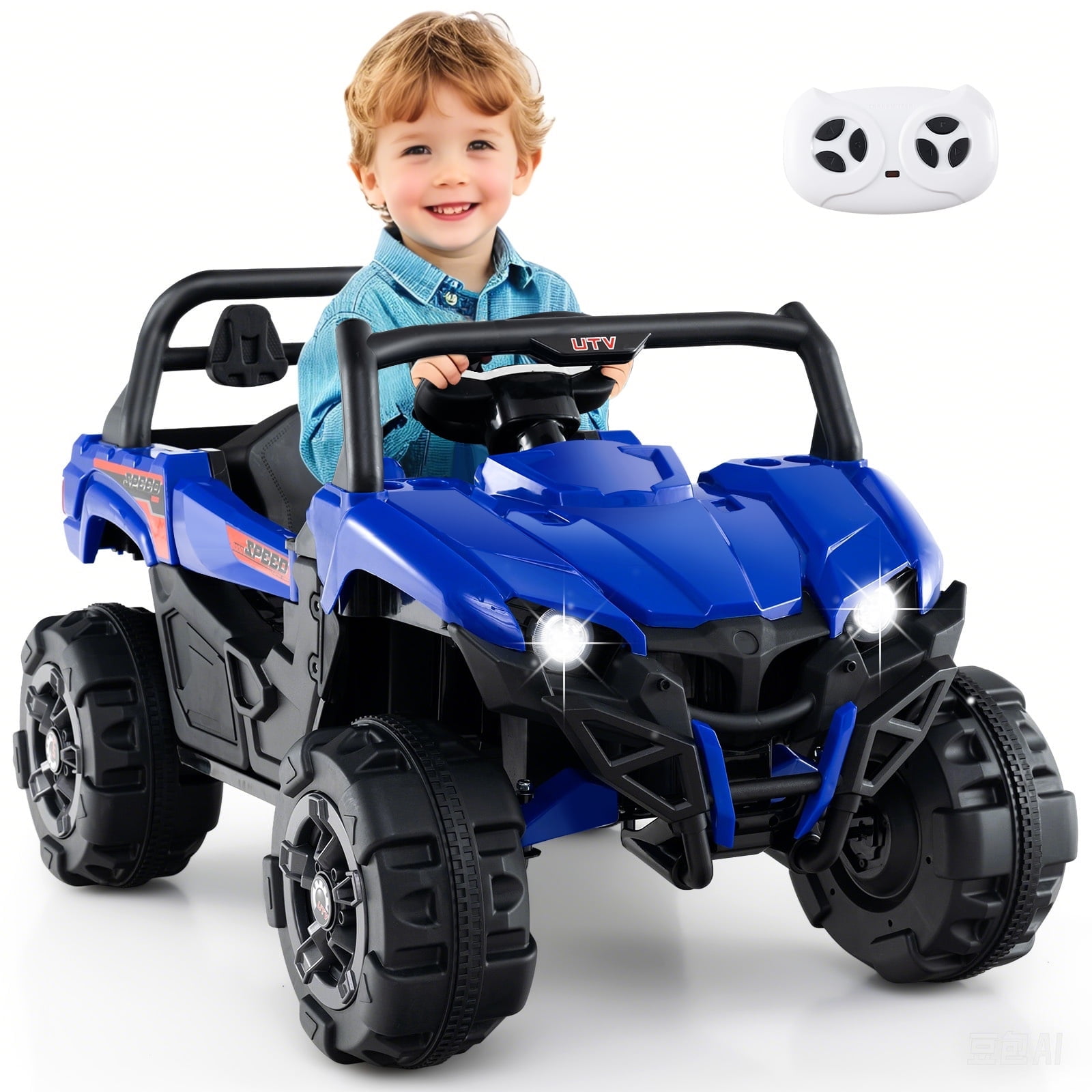 OLAKIDS 12V Ride on UTV, Battery Powered Off-Road Kids Electric ...