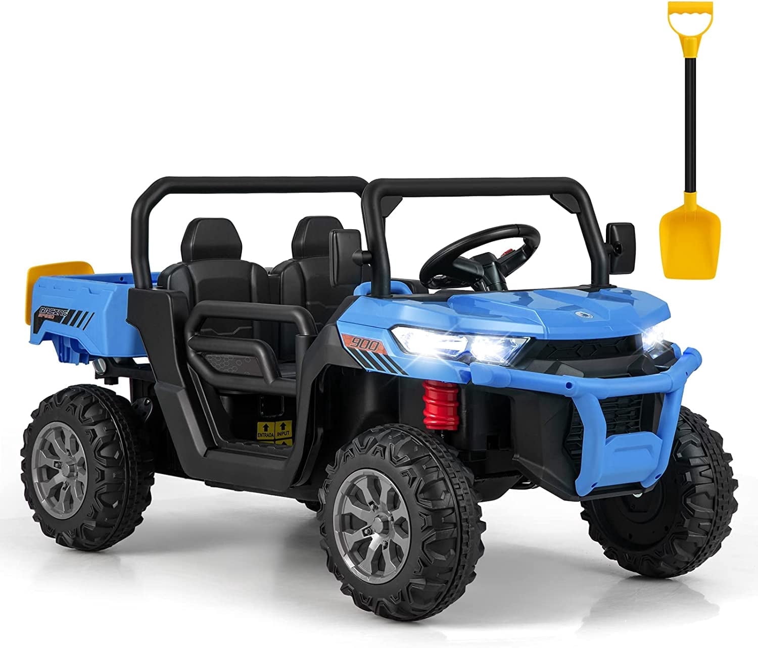 Olakids 12V Electric Ride On Kids Dump Truck, 2-Seater with Remote ...