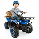 OLAKIDS 24V Kids ATV Quad with 5Mph Max Speed, Spring Suspension, LED ...