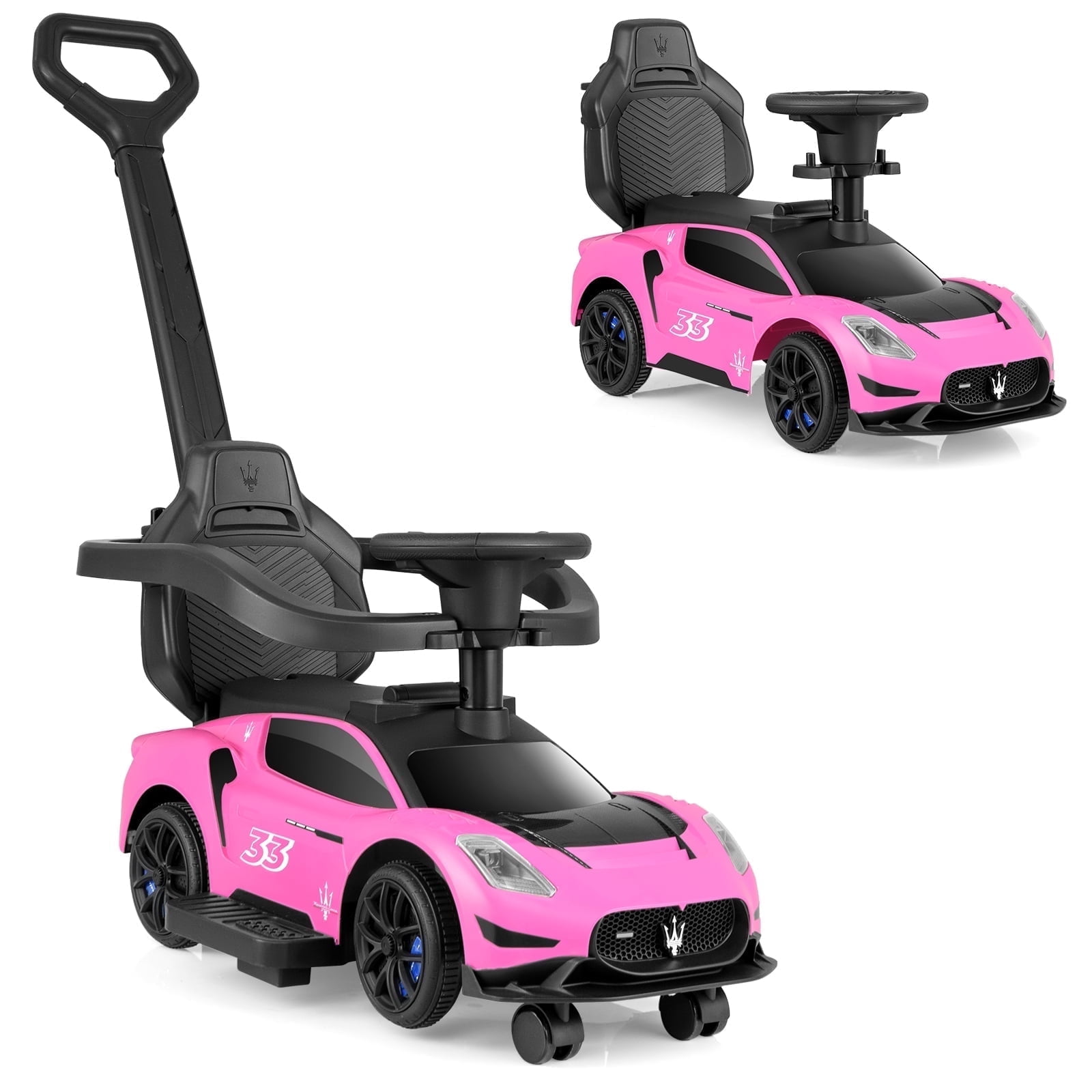 Olakids 3 in 1 Baby Push Riding Toy, Licensed Maserati Stroller for ...