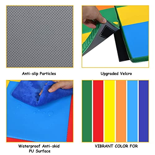 OLAKIDS Baby Foam Play Mat, Foldable 58'' x 58'' Toddler Collapsible ...