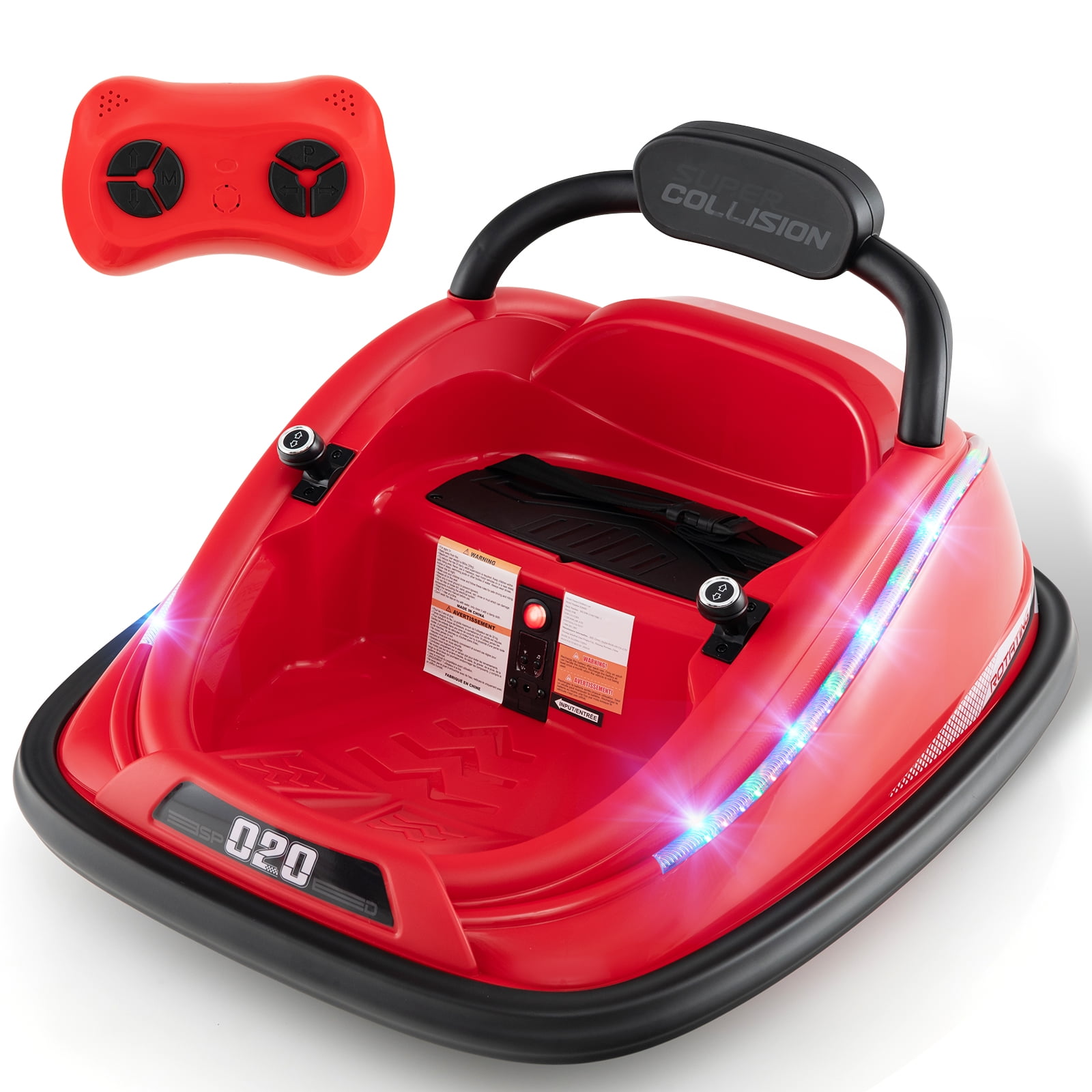 OLAKIDS Bumper Car for Toddlers, 12V Kids Electric Ride on Toy with ...