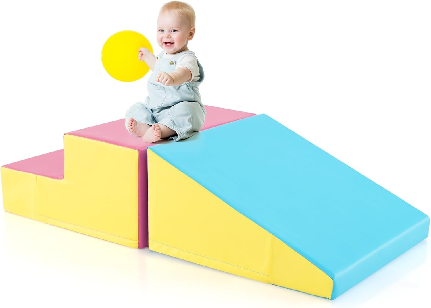 OLAKIDS Climbing Toys for Toddlers, Indoor Baby Foam Climbing Blocks ...