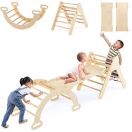 Costway 7 in 1 Kids Indoor Playground Swedish Wall Ladder Children for ...
