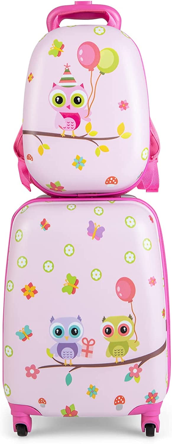 OLAKIDS Kid Luggage Set, 12’’ Travel Backpack and 16’’ Carry on ...