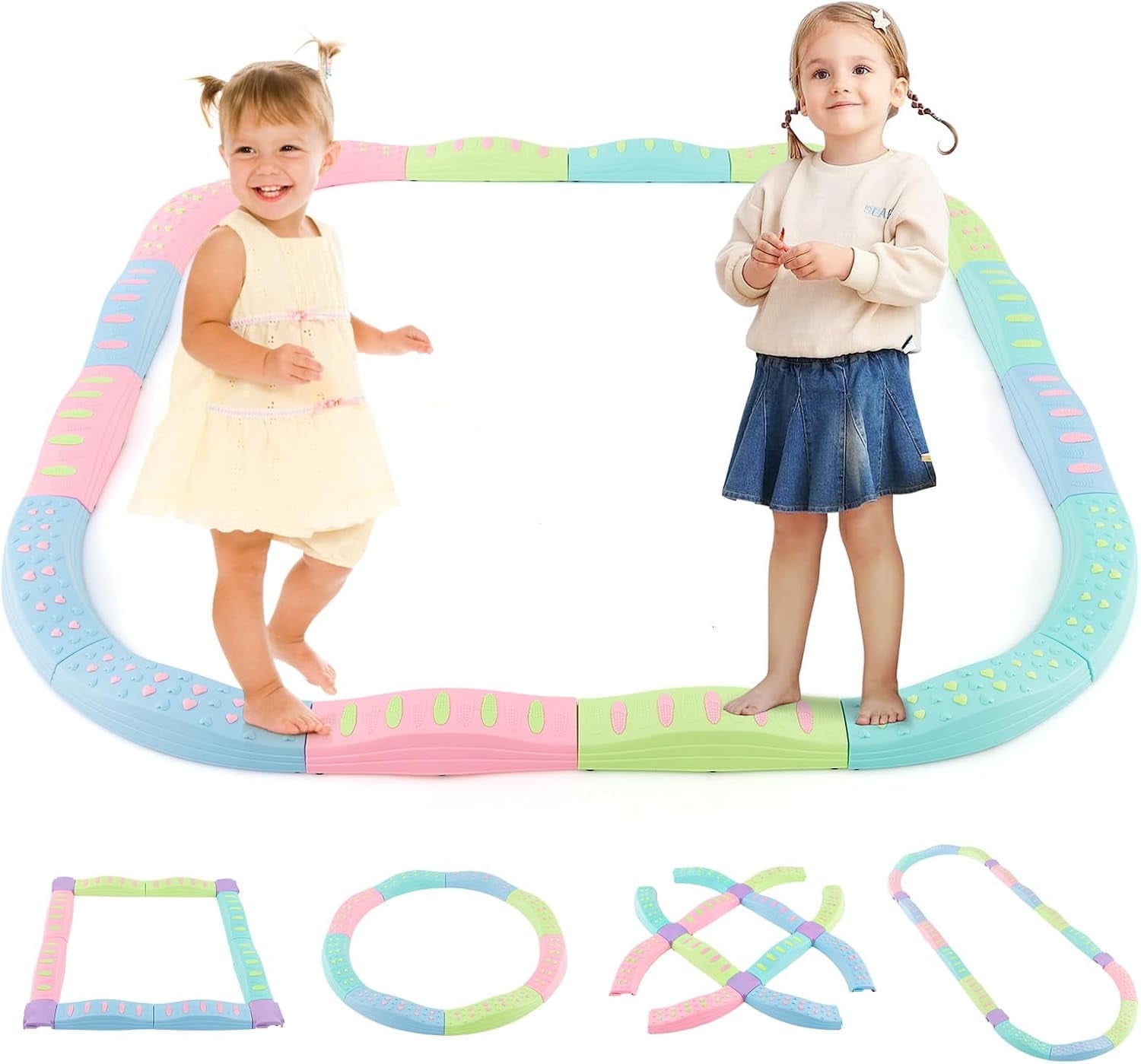Customer reviews for OLAKIDS Kids Balance Beam Stepping Stones Set, 20 ...