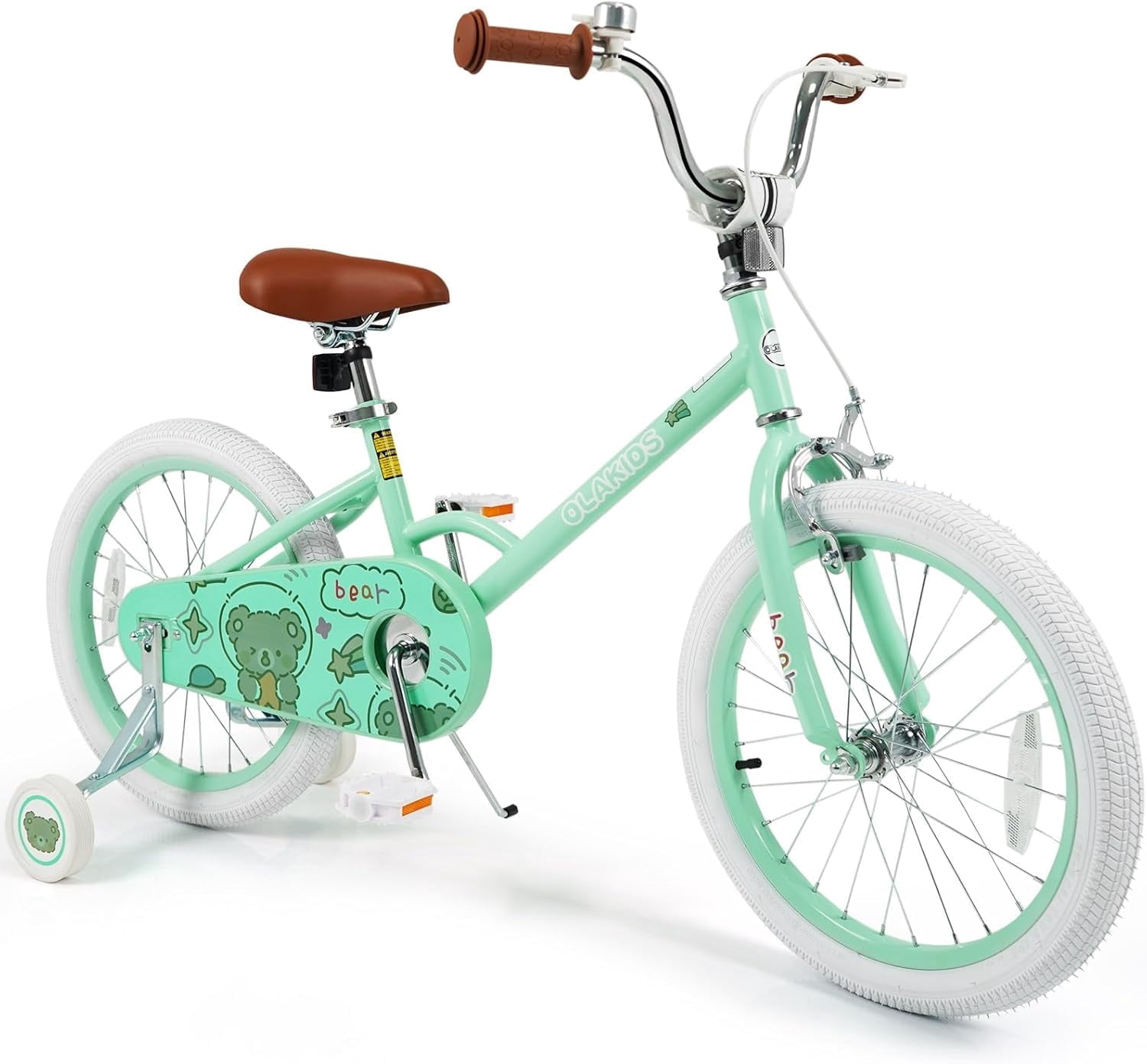 OLAKIDS Kids Bike, 12 14 16 18 Inch Bear Themed Toddlers Bike with ...