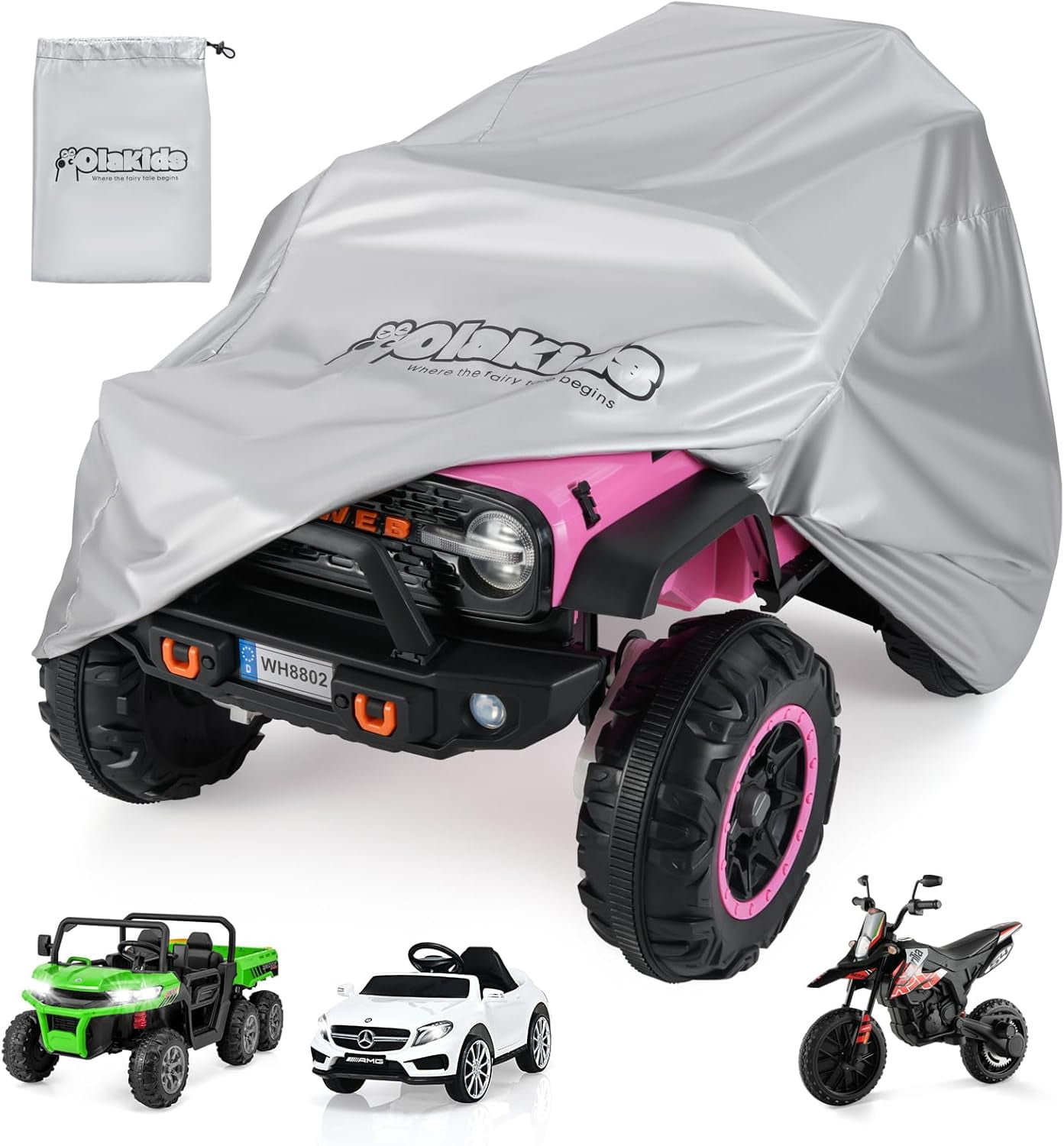 OLAKIDS Kids Ride on Toy Car Cover, Outdoor Large Protector for ...