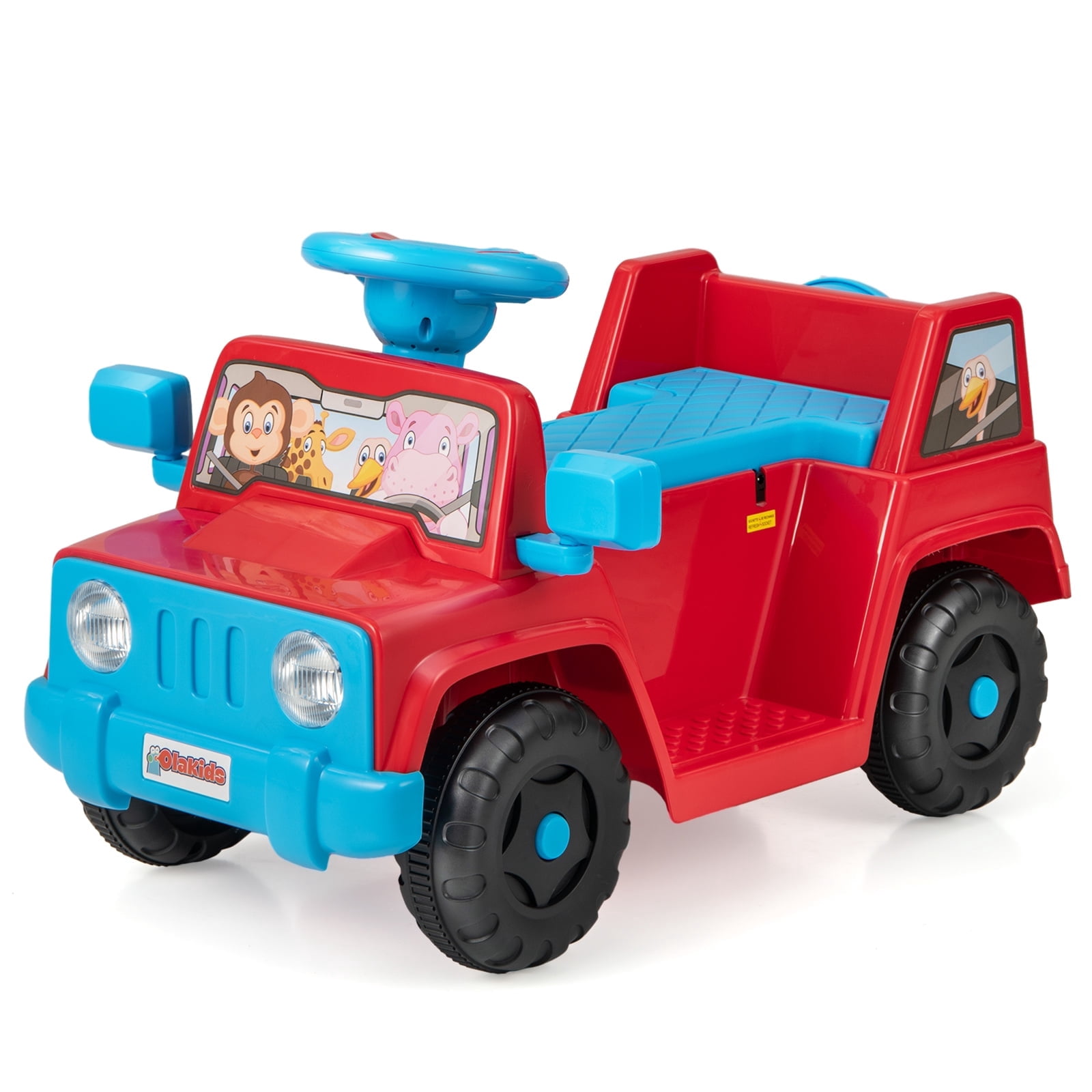 OLAKIDS Ride on Car, 6V Toddler Electric Vehicle with Storage Tire ...