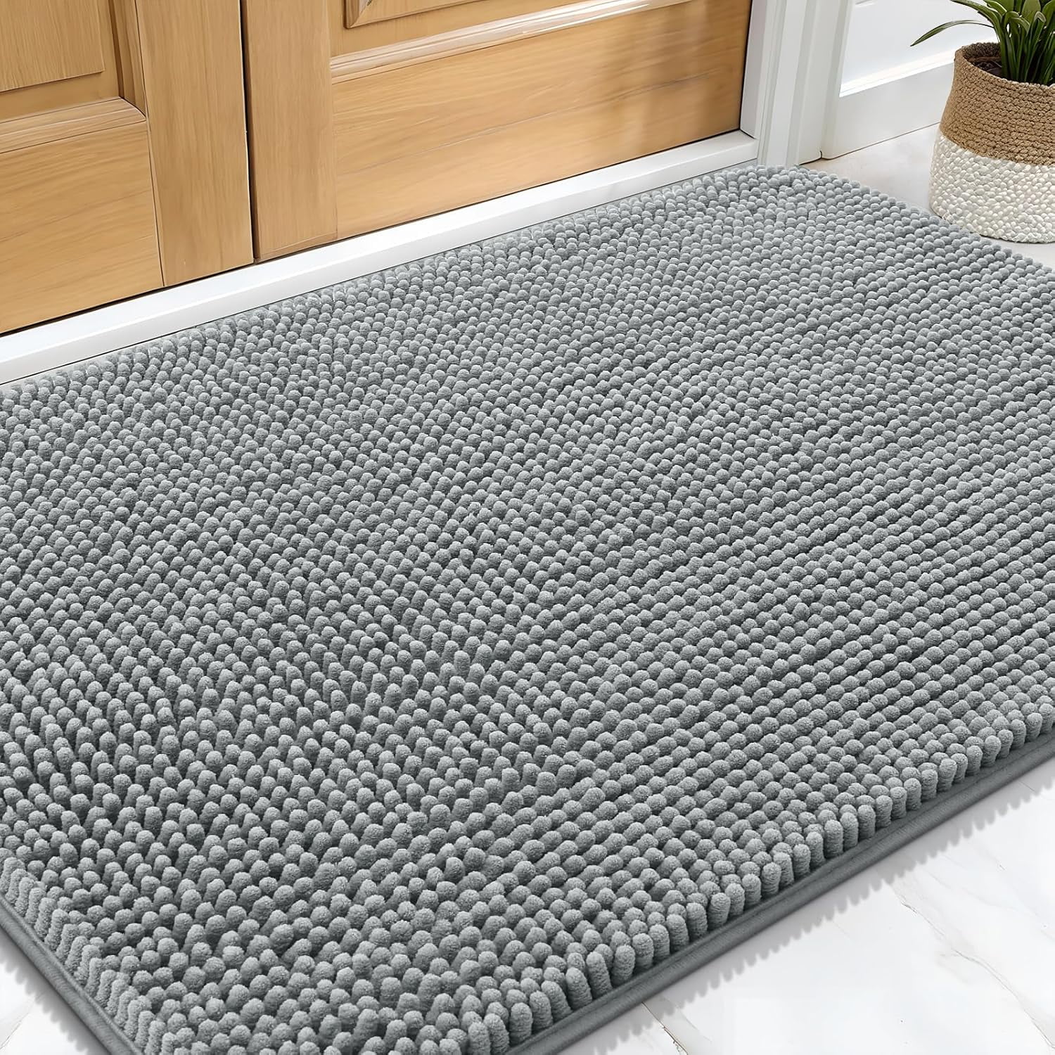 Dog Door Mat for Muddy Paws 30x20, Absorbs Moisture and Dirt, Absorbent ...