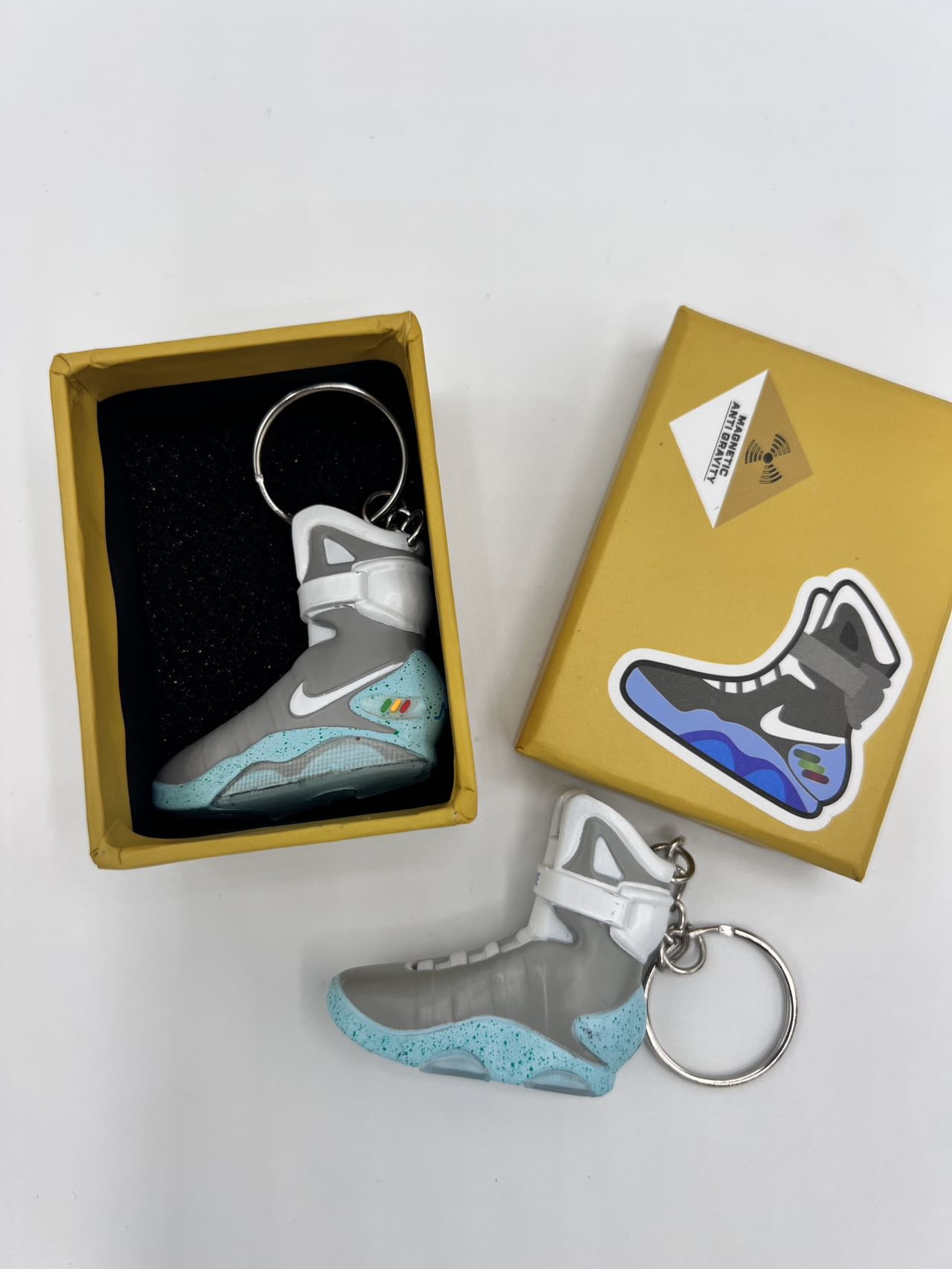 OLB- Back to the Future MAG Keyring 3D Sneaker Shoe Key Chain-Pair With ...