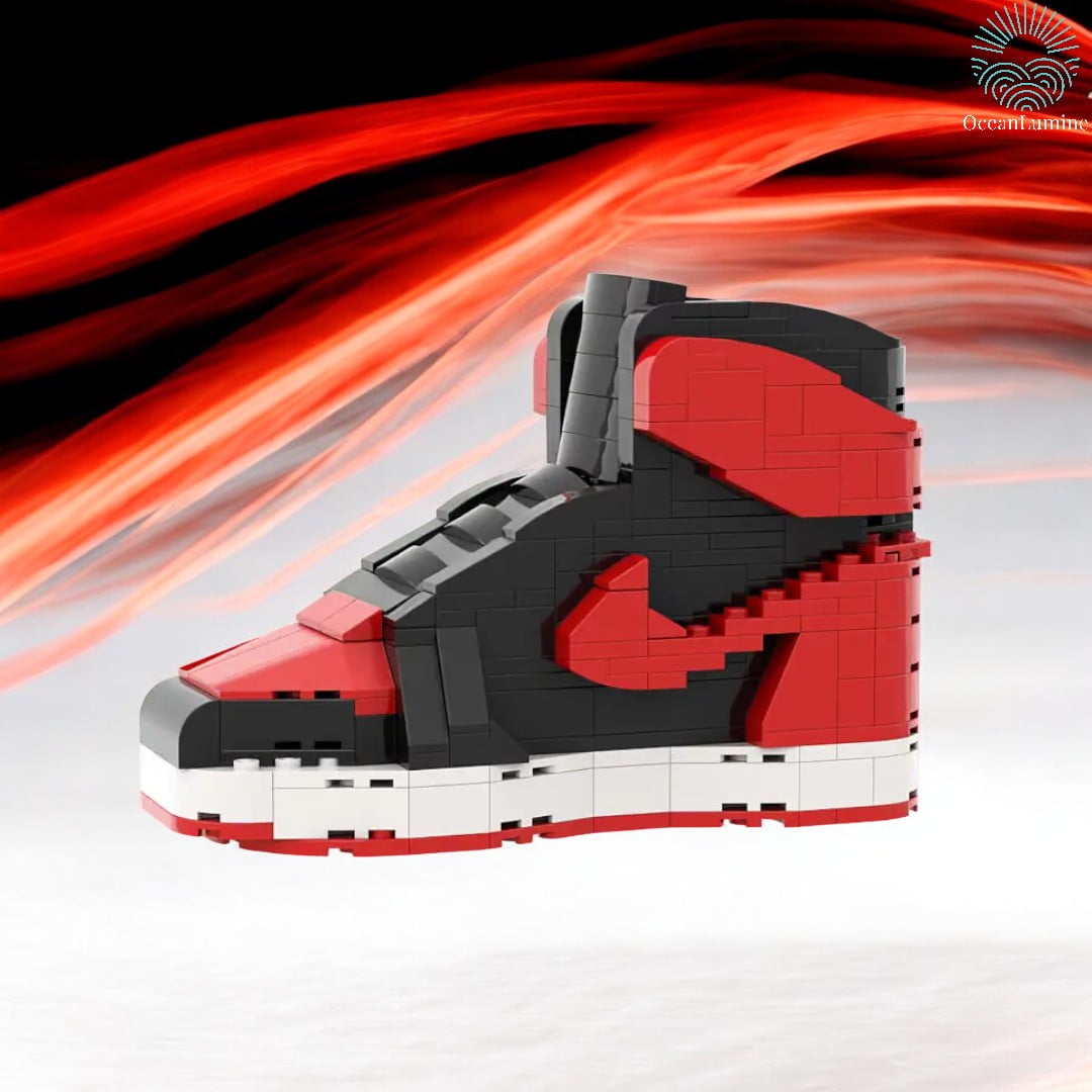 OLB- Jordan 1 "85 OG Bred" Sneaker Bricks 3D Building Blocks for ...