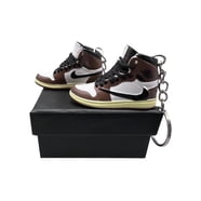 Nike Jordan Mini Shoe Keychain by DSK GLOBAL - Rubber Black & White ...