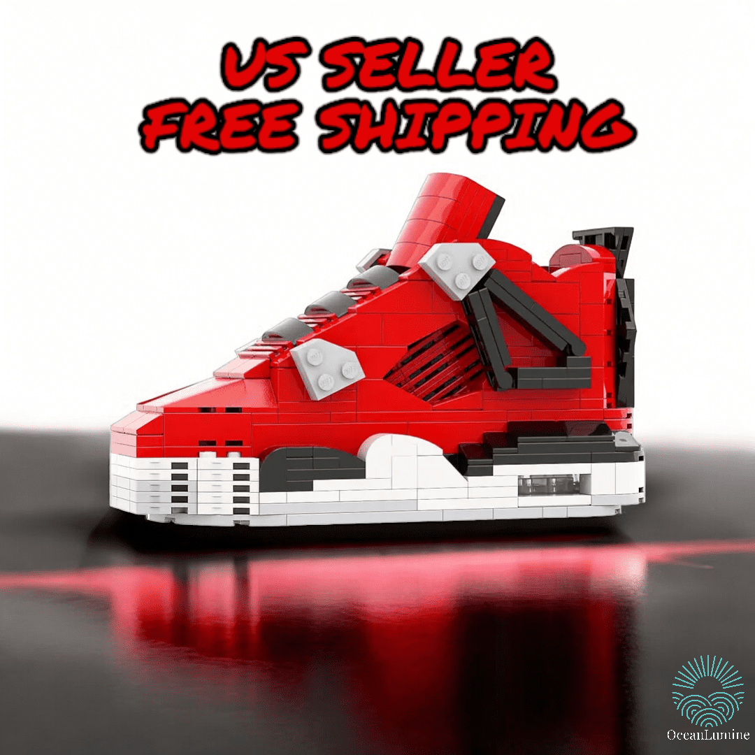 OLB- Jordan 4 "Bravo Toro" Sneaker Bricks 3D Building Blocks for ...