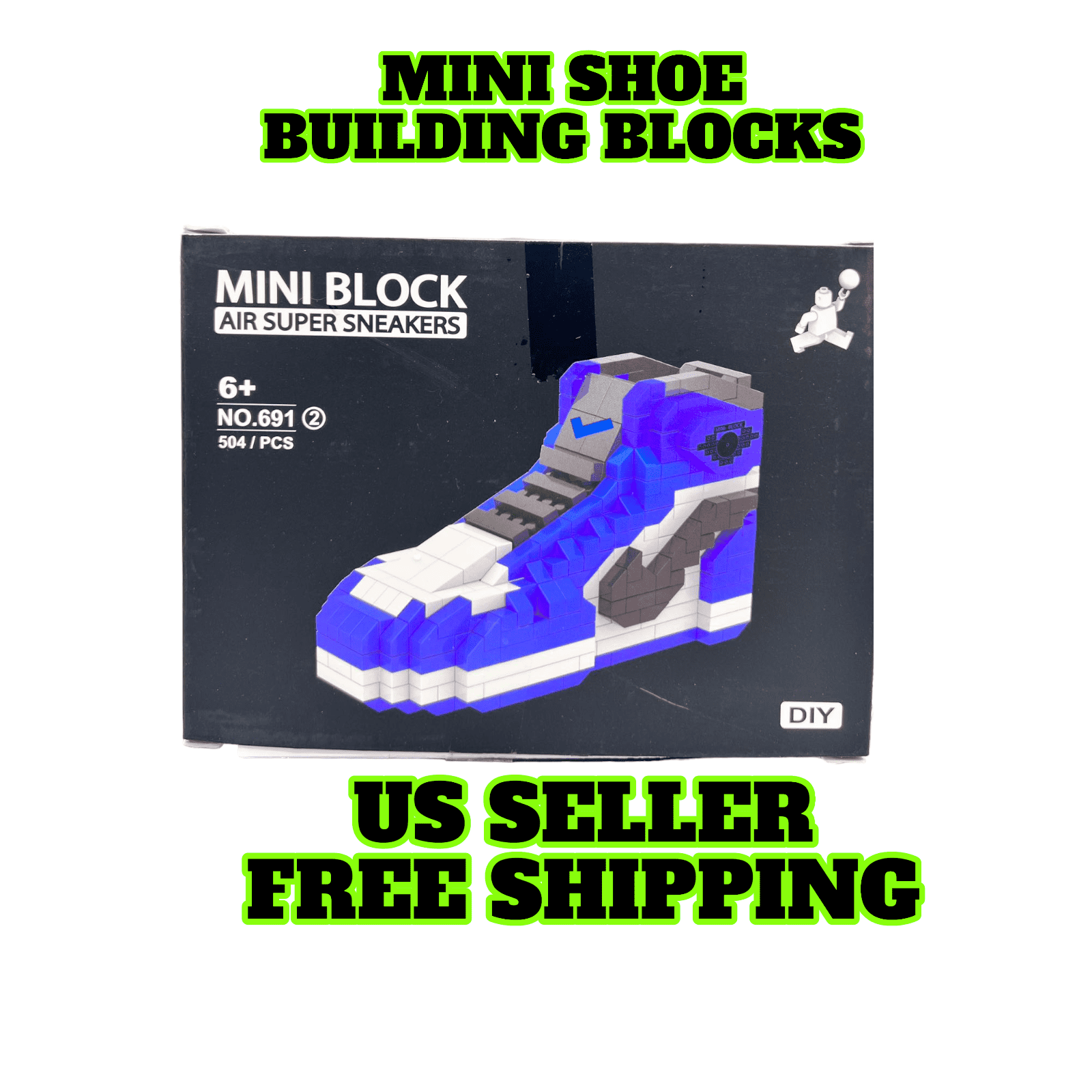 Customer reviews for OLB- Jordan Royal Blue Shoe Mini Building Block ...