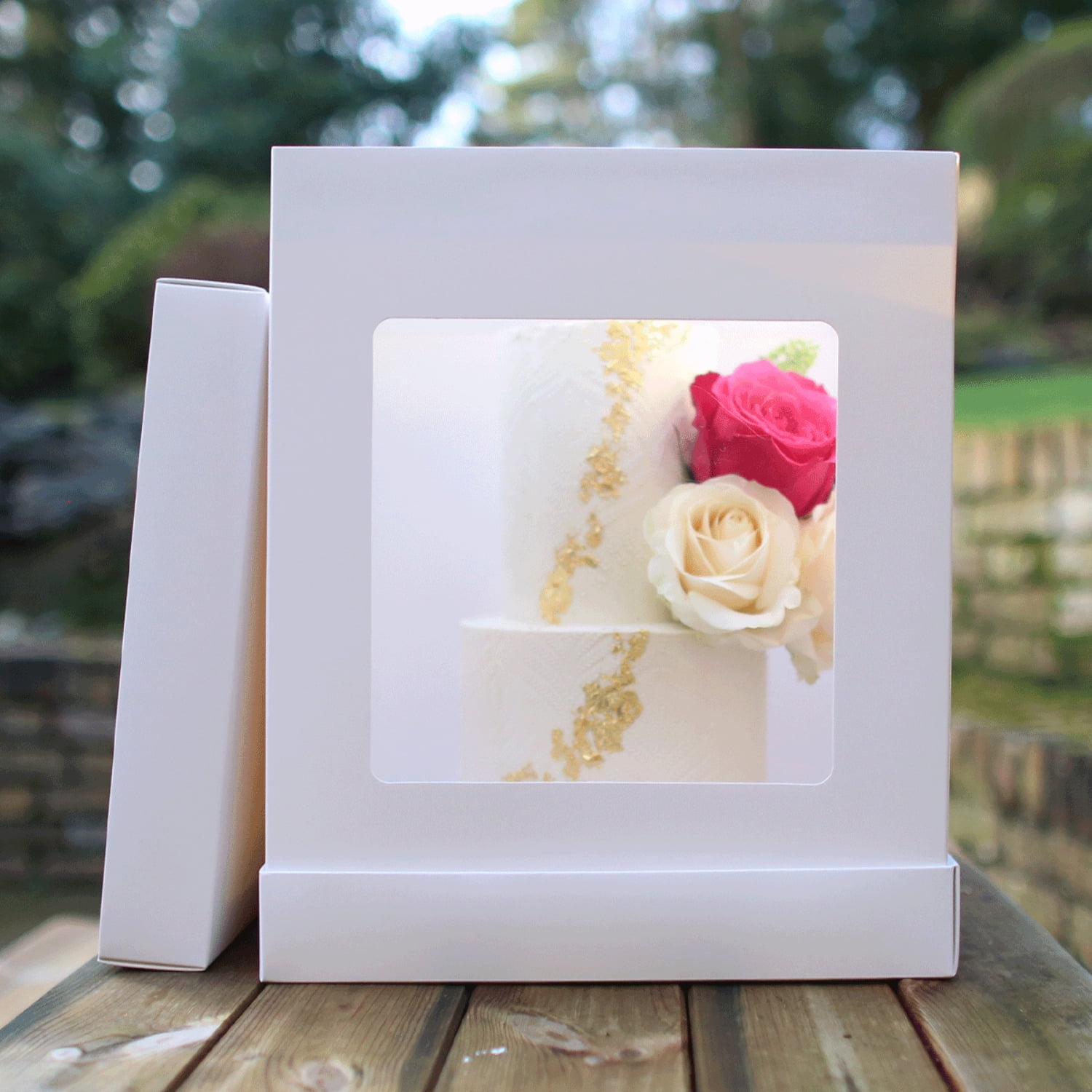 OLBAA 14 x 12 Tall White Cake Box, Innovative Design - Walmart.com