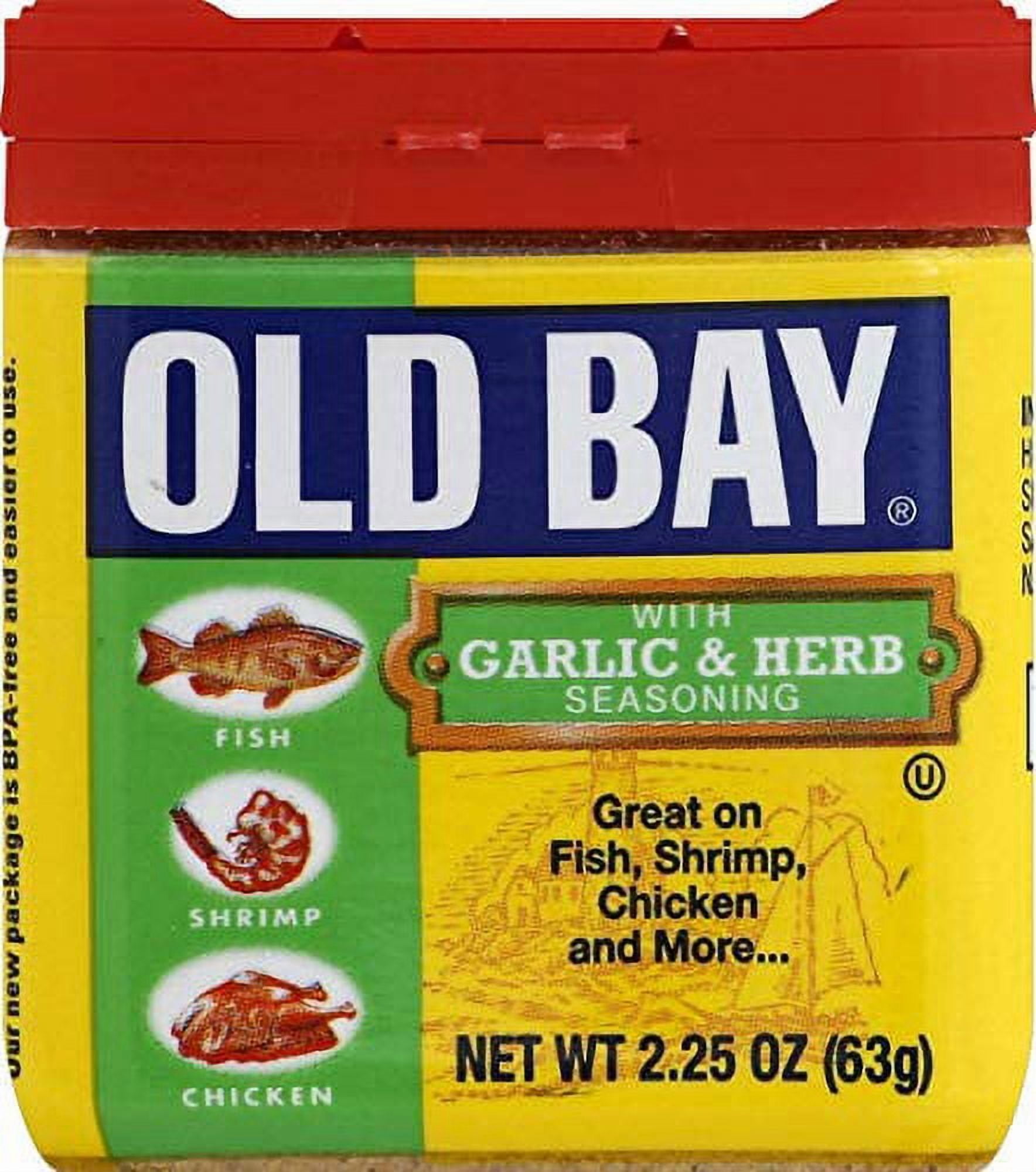 Old Bay Garlic Herb Seasoning, 2.25 oz - 2 Pack - Walmart.com