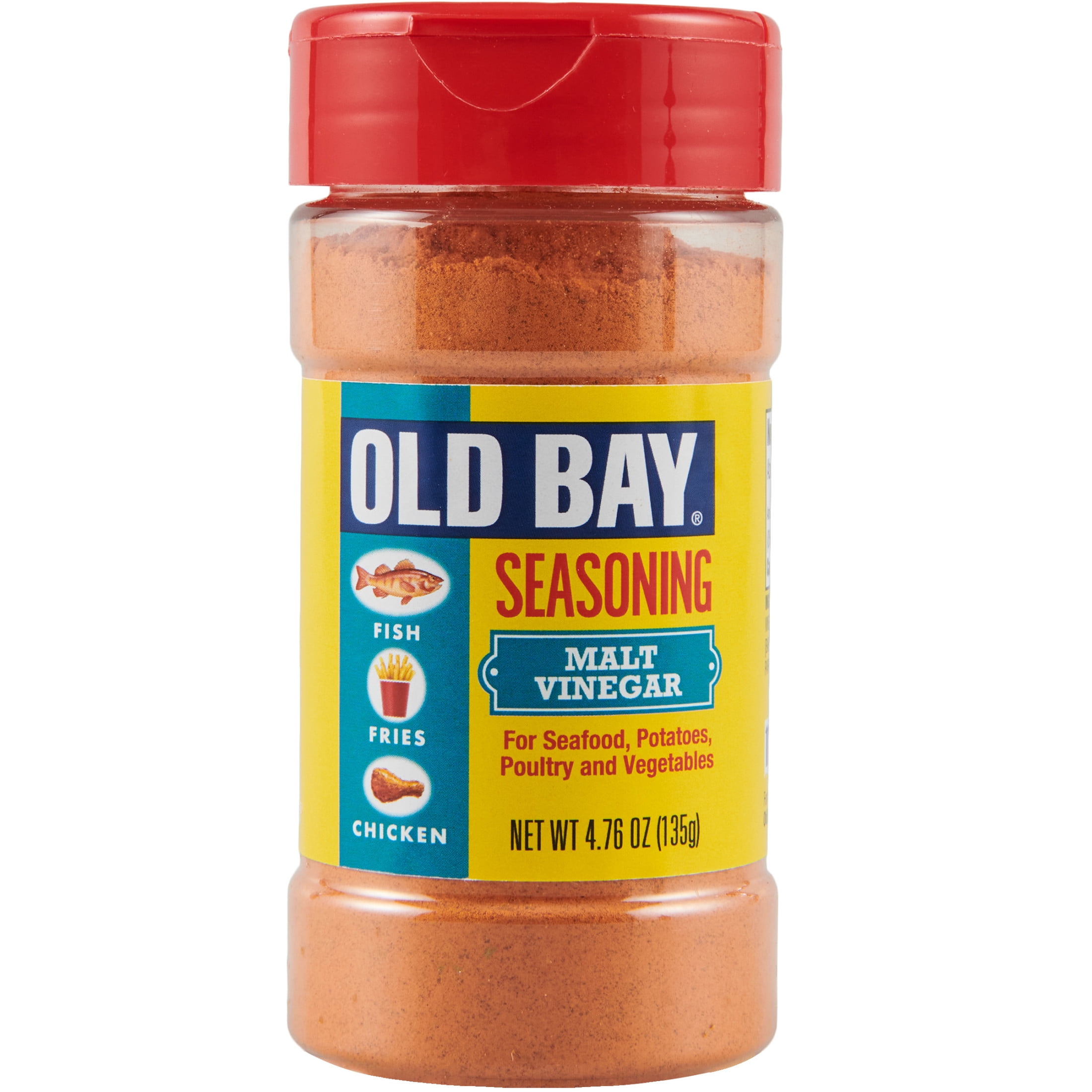 OLD BAY Malt Vinegar Seasoning 4.76 oz Bottle with Spices for Seafood ...