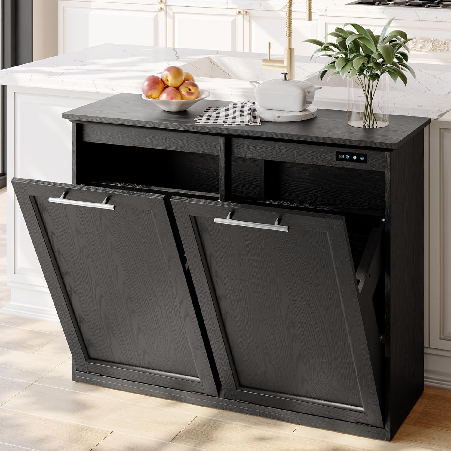 OLD CAPTAIN Tilt Out Trash Cabinet with Quick Installation and ...
