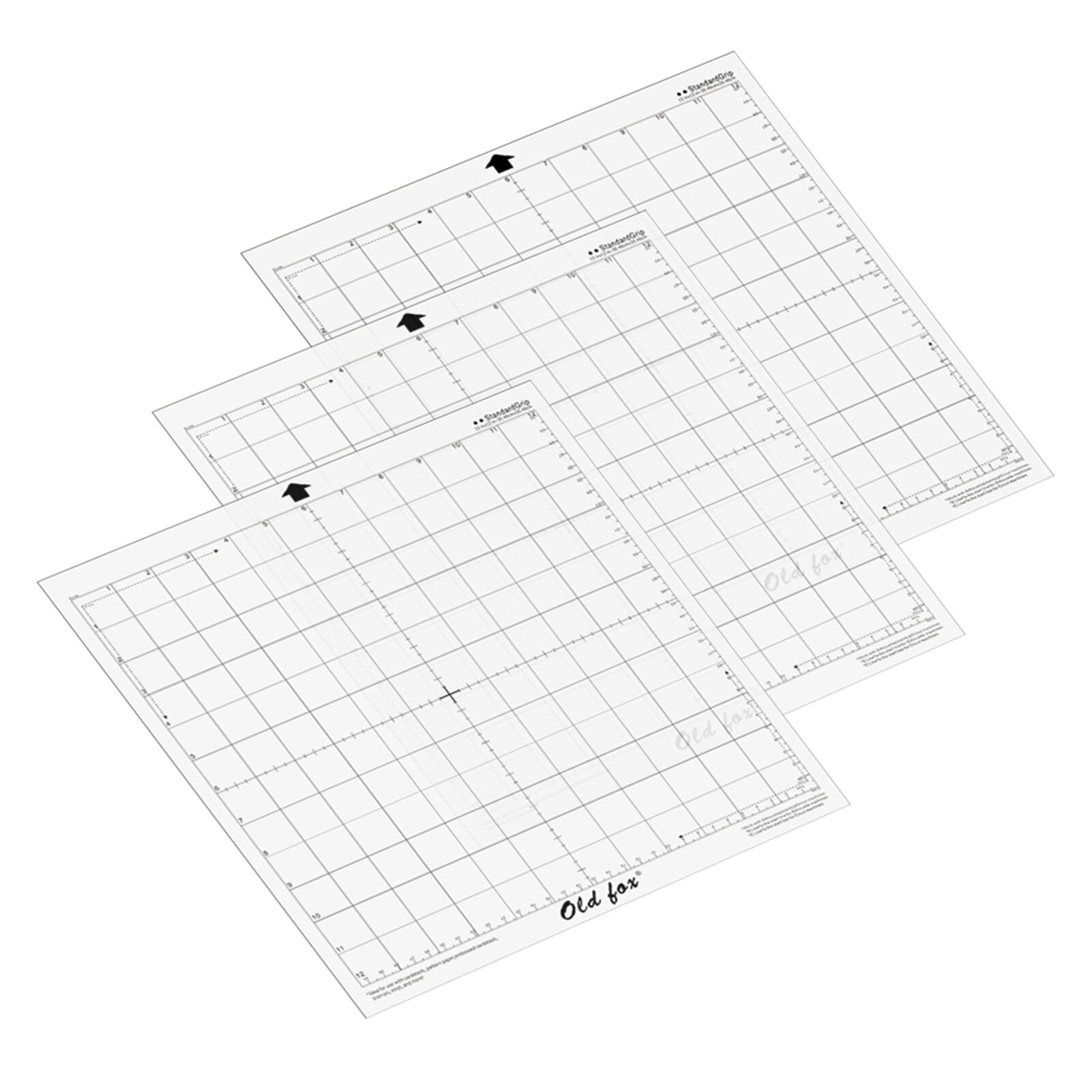 OLD FOX Replacement Cutting Mat Transparent Adhesive Mat with Measuring ...