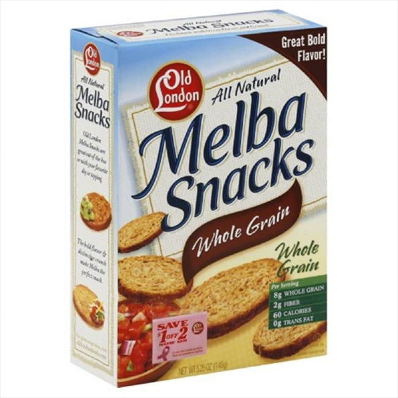 OLD LONDON MELBA SNCK WHOLE GRN-5.25 OZ -Pack of 12 - Walmart.com