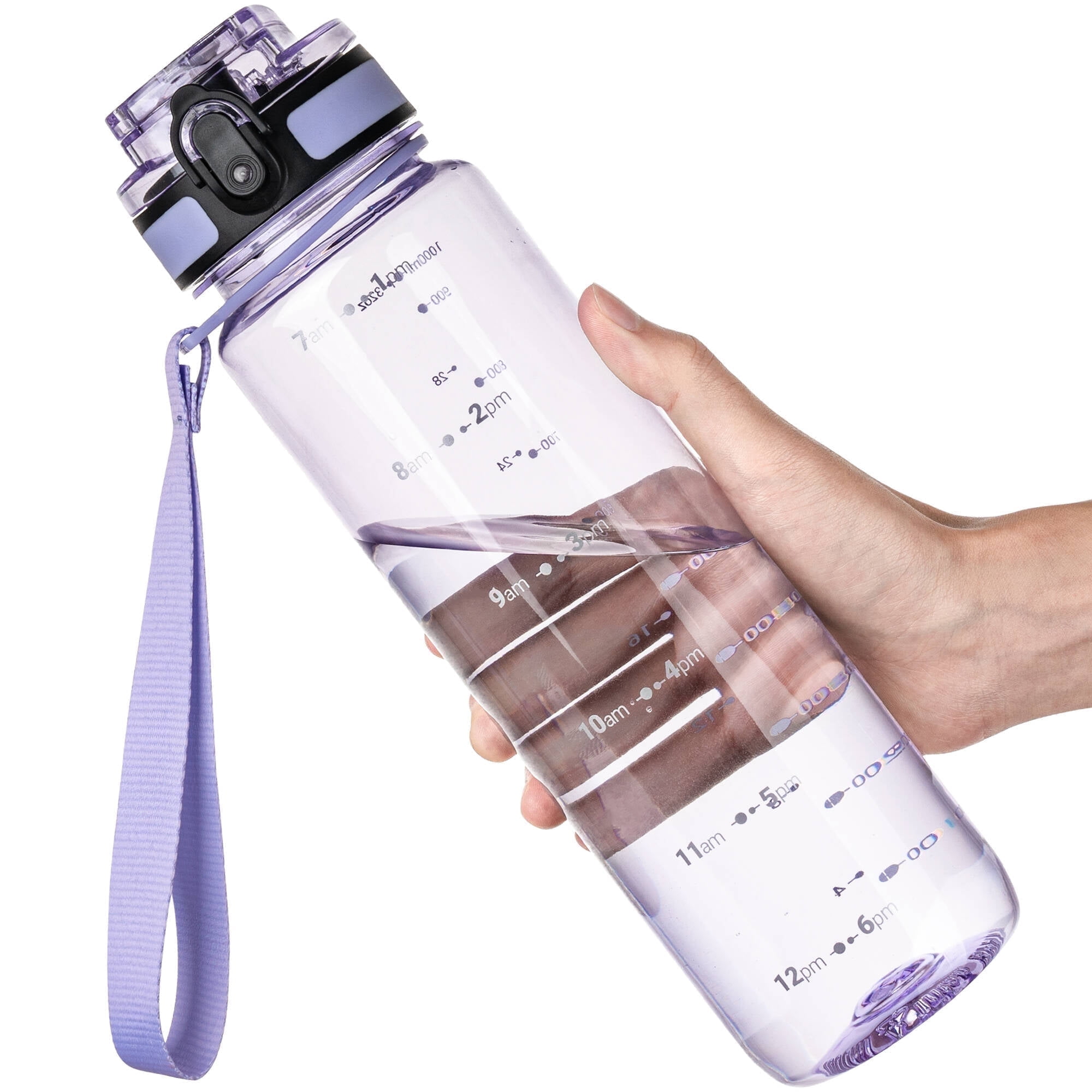 Oldley 32 oz Clear Water Bottle, BPA-Free Tritan Plastic, Leak-Proof, Gym and Sports - Walmart.com