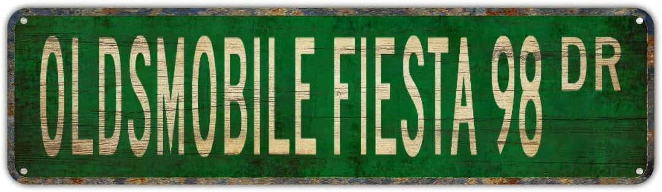 OLDSMOBILE FIESTA 98 DR Vintage Signs Retro Tin Signs Art Plaque ...