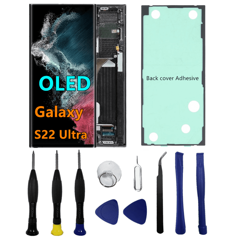 Samsung OLED Galaxy S22 Ultra LCD Screen Replacement, SM-S908U + more ...