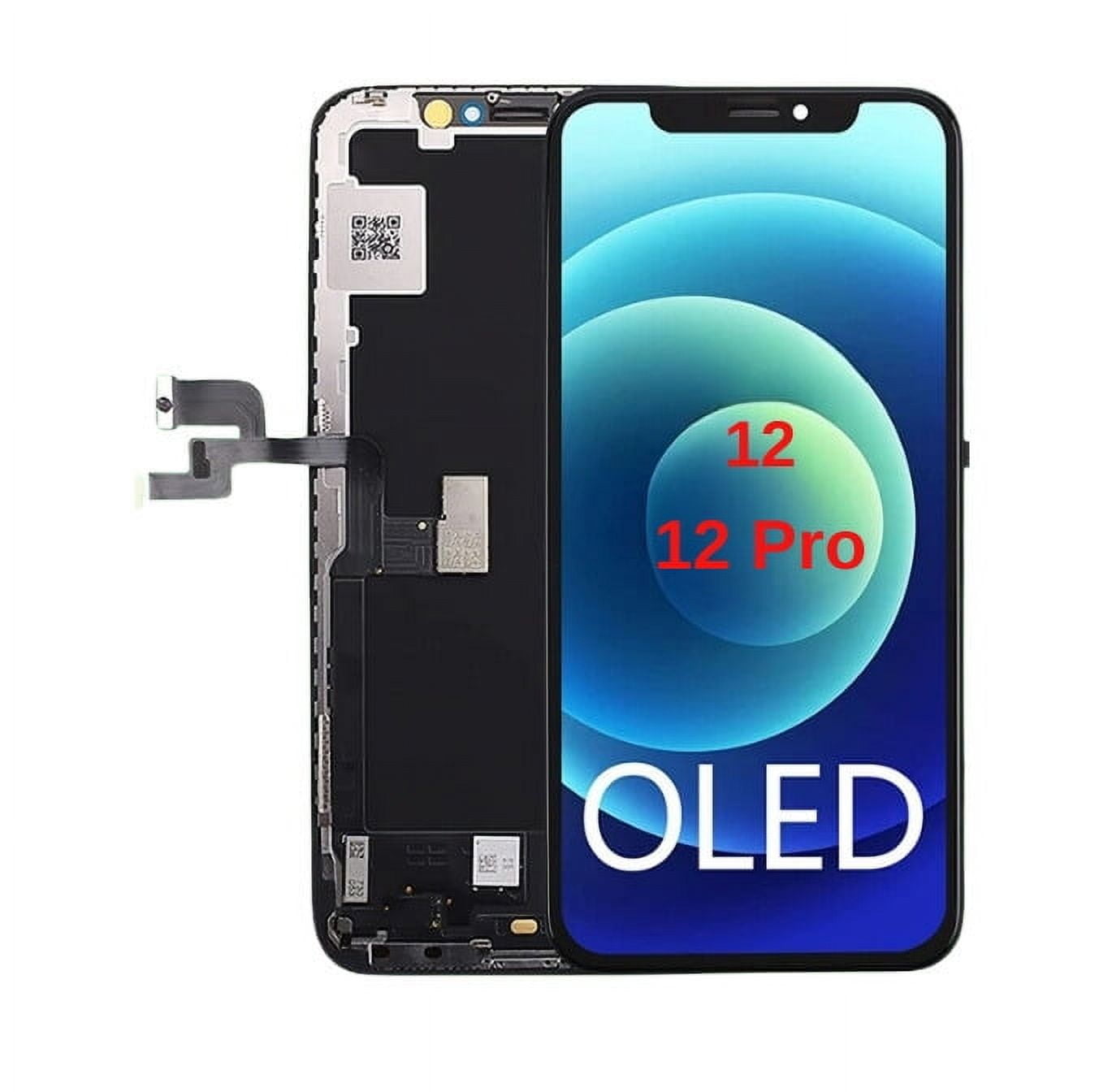 OLED LCD Screen Replacement for iPhone 12 (A2172, A2402, A2404) / iPhone 12 Pro (A2341, A2406 ...