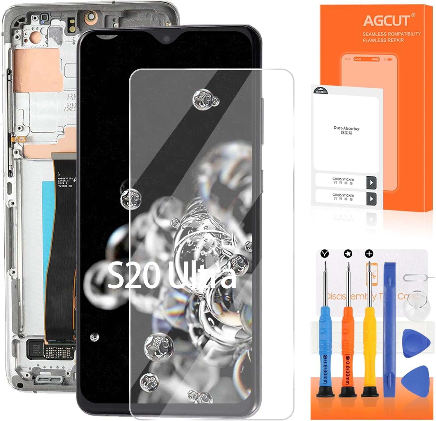 OLED for Samsung Galaxy S20 Ultra Screen Replacement for Samsung S20 ...