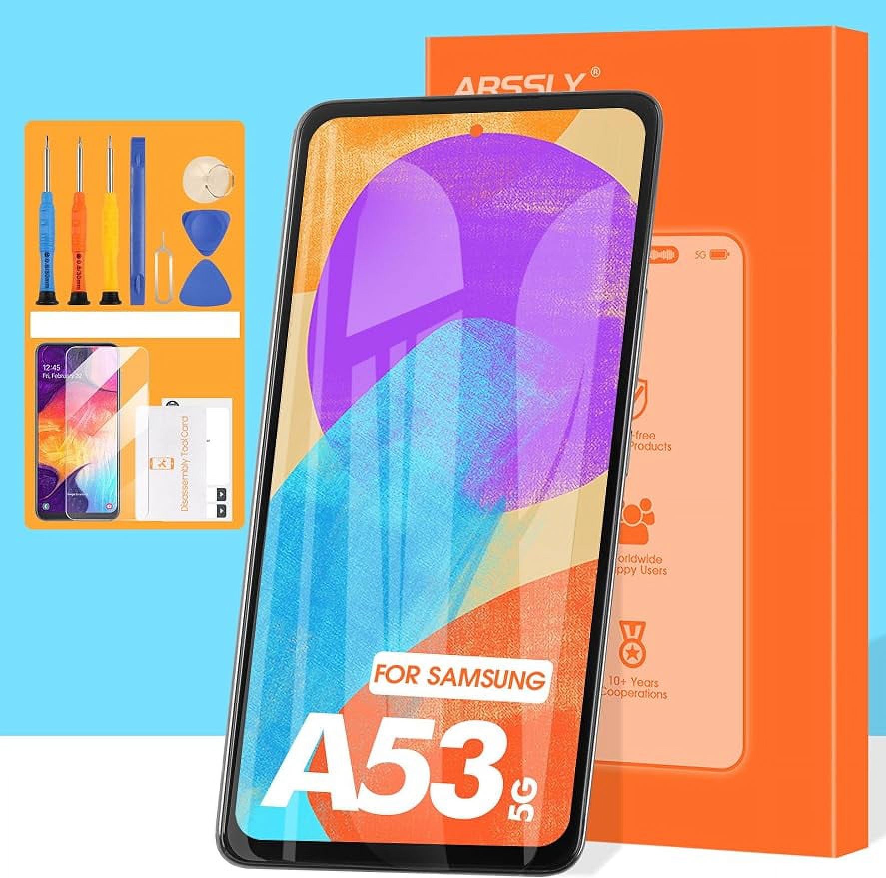 OLED Screen Replacement for Samsung Galaxy A53 5G, LCD Display Touch ...