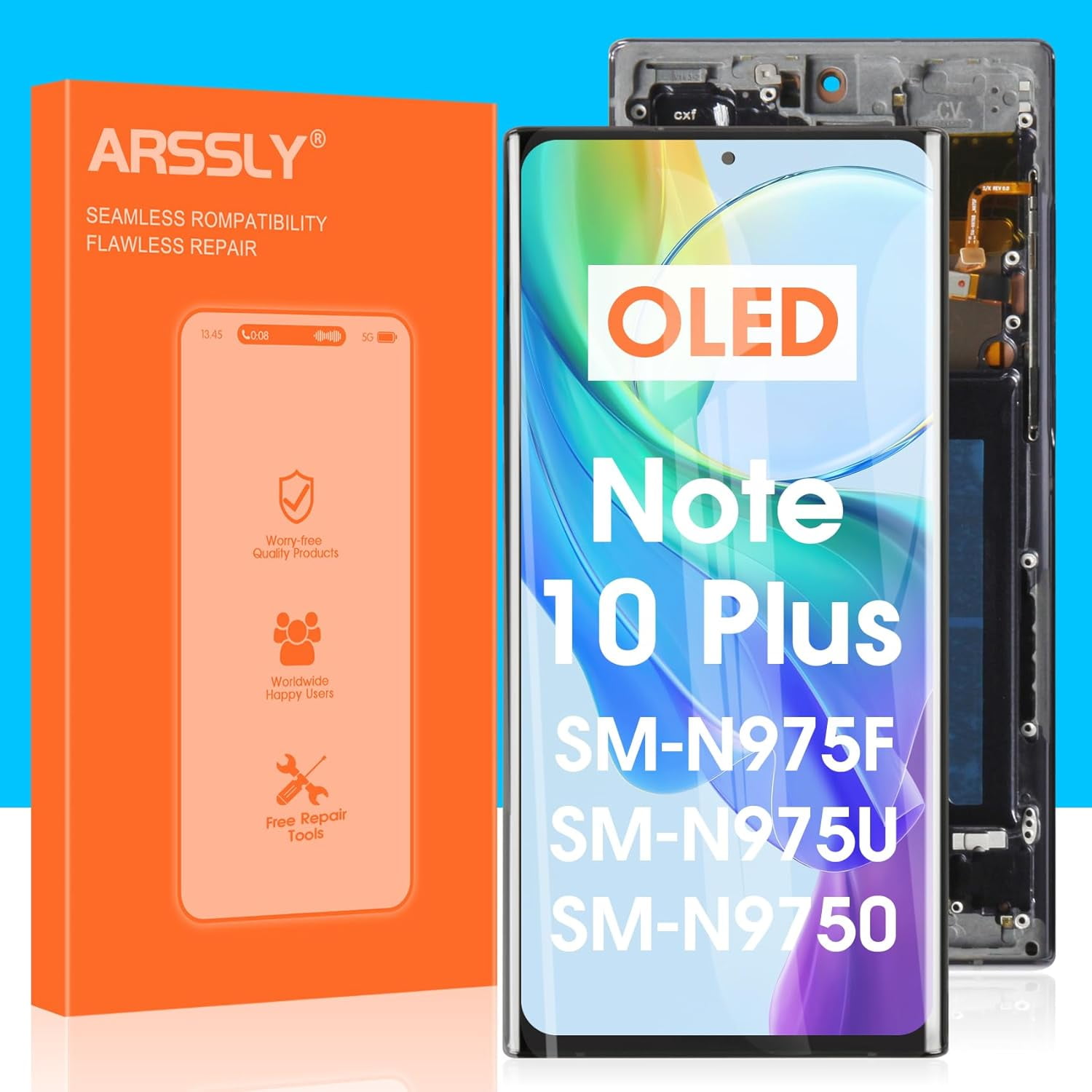OLED Screen Replacement for Samsung Galaxy Note 10 Plus, LCD Display ...