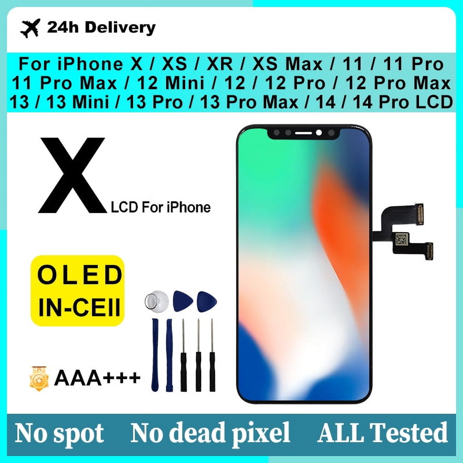 OLED Screen Replacement For iPhone X Display XR XS MAX LCD 3D Touch Screen Digitizer For iPhone ...