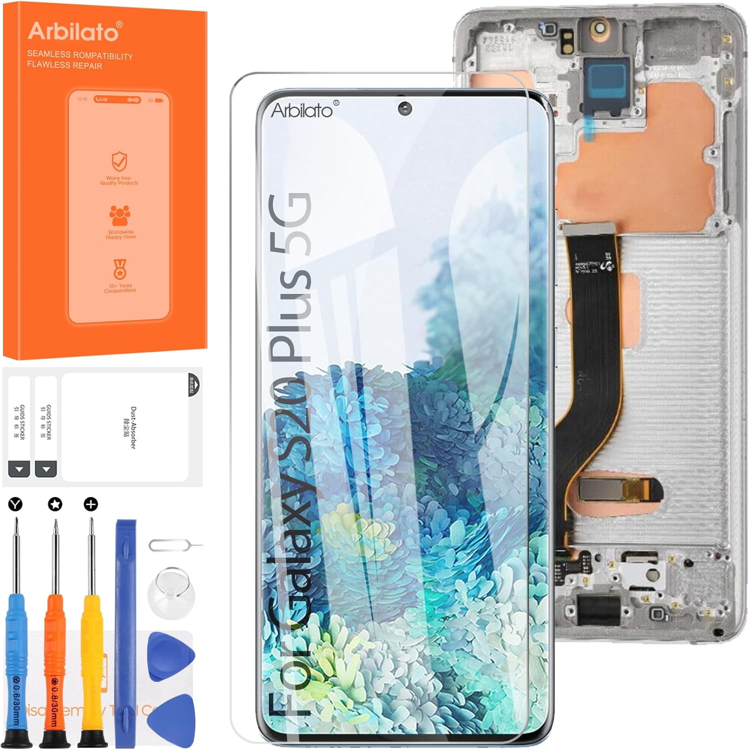 OLED Screen for Samsung Galaxy S20 Plus 5G Screen Replacement for Samsung S20+ LCD Screen SM ...