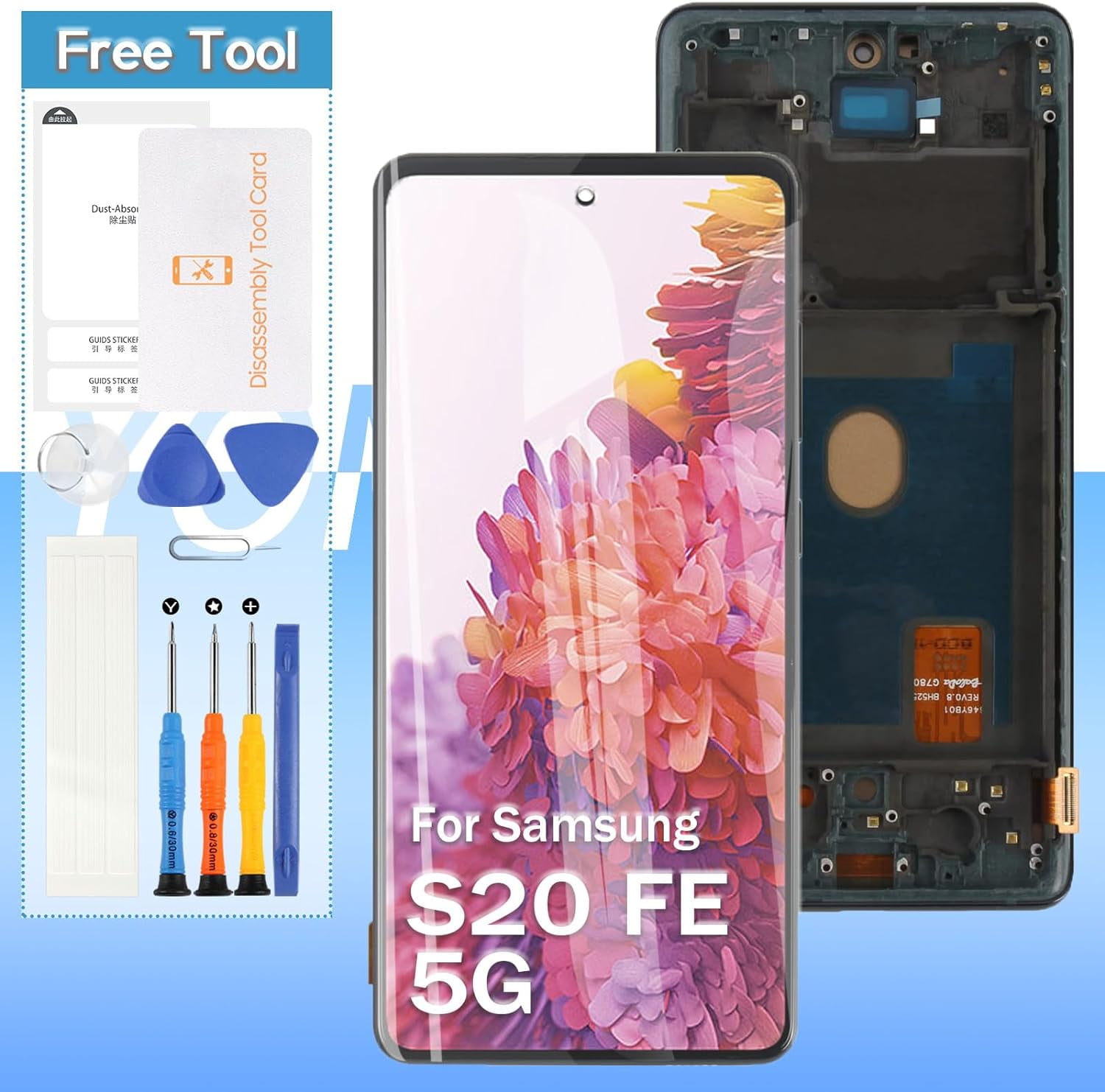 OLED for Samsung Galaxy S20 FE 5G/ S20 FE 2022 Screen Replacement SM-G781 6.5“ LCD Display Touch ...