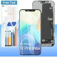 OLED for iPhone 12 Pro Max Screen Replacement 6.7" A2342, A2410, A2412 ...