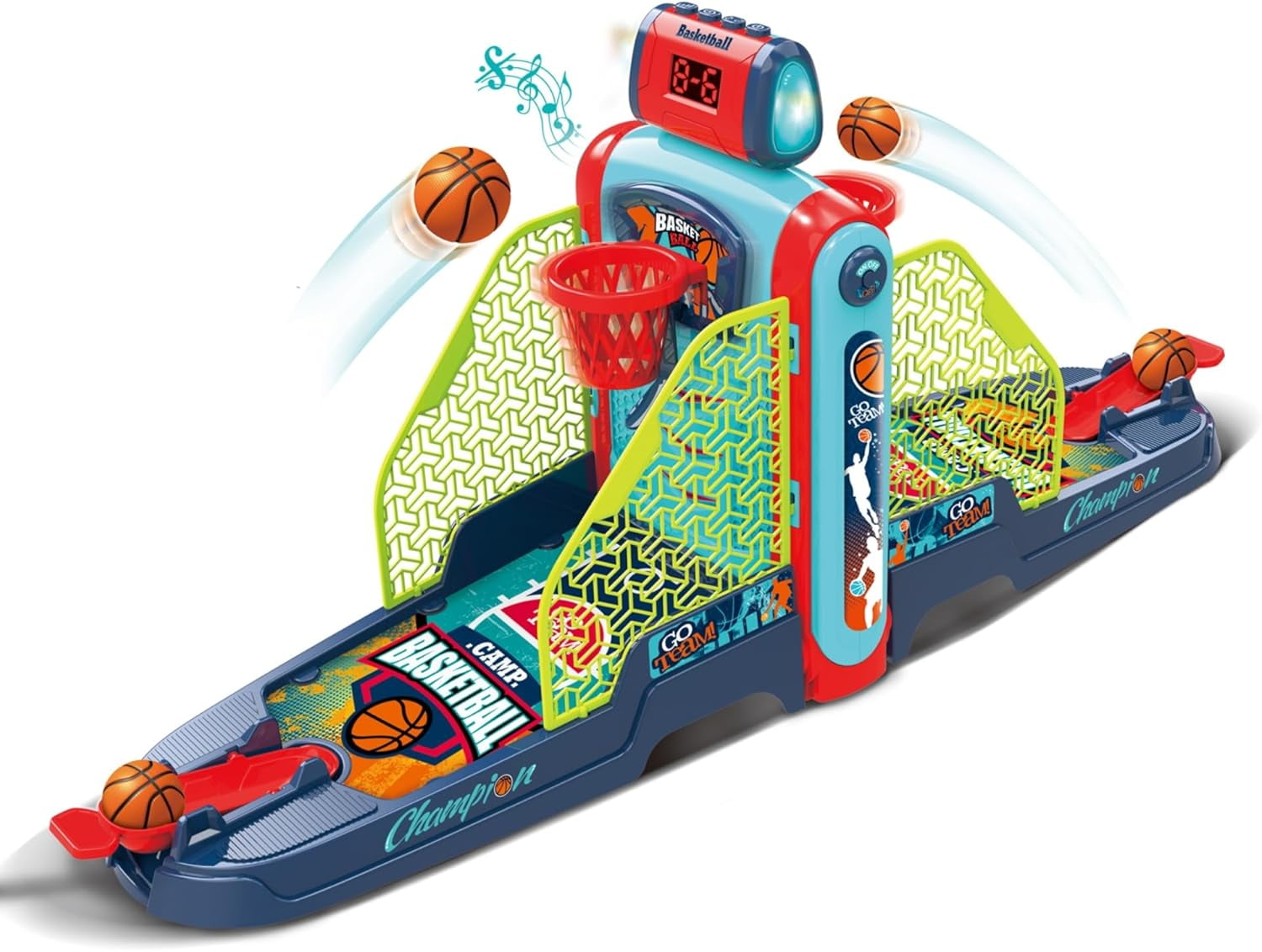 OLEOCA Tabletop Basketball Game — 2-Player Mini Basketball Game with ...