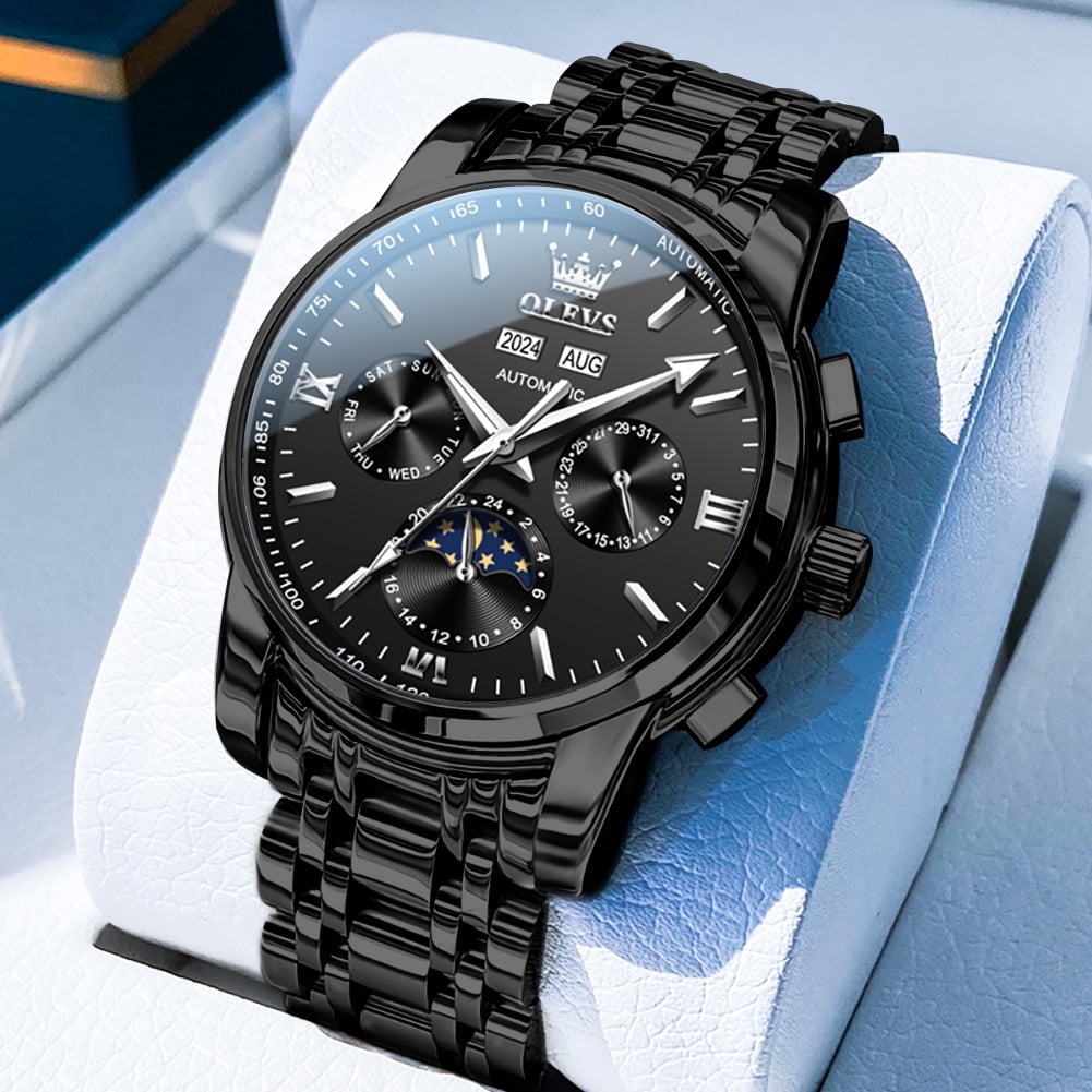 OLEVS Automatic Watches for Mens Self Winding Mechanical Multifunction ...