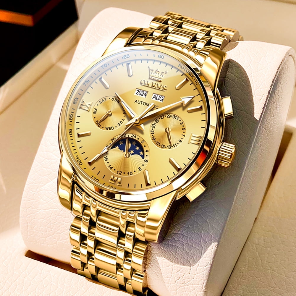OLEVS Automatic Watches for Mens Self Winding Mechanical Multifunction ...