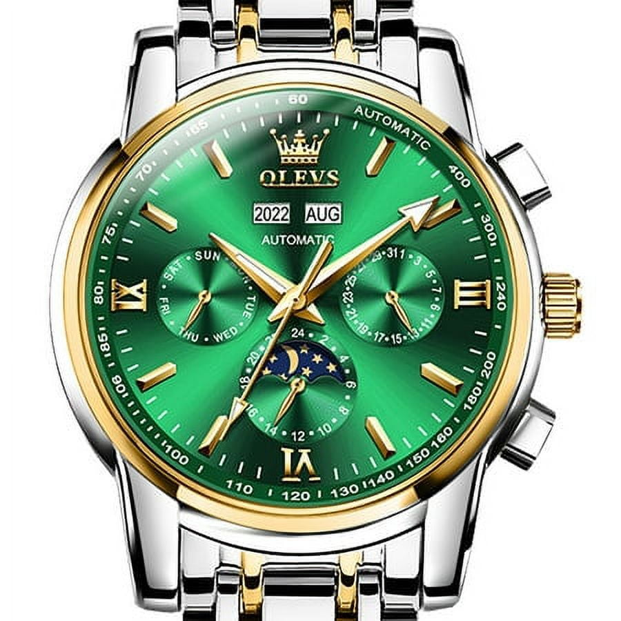 OLEVS Automatic Watches for Mens Stainless Steel Watch Self-Winding ...