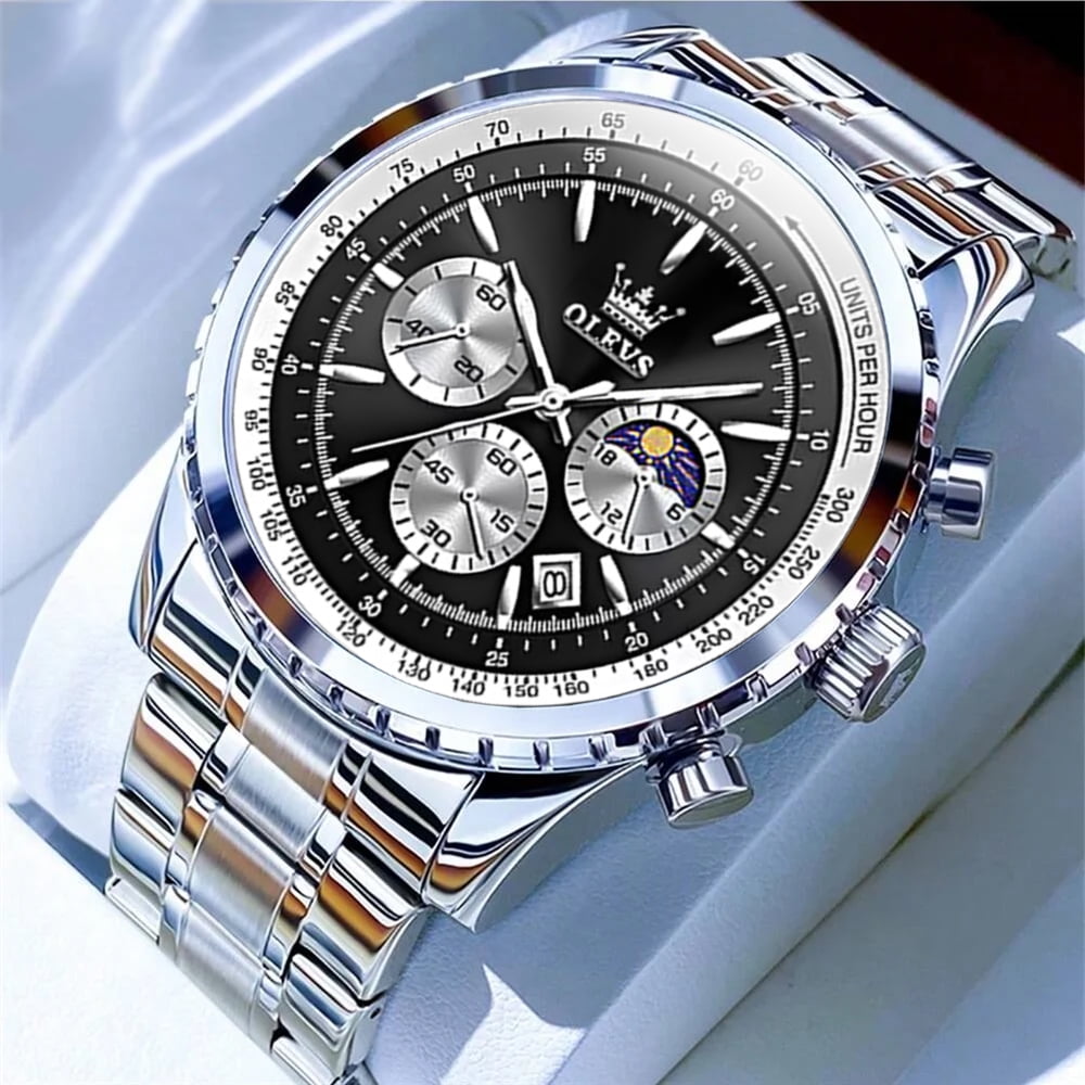 OLEVS Casual Wristwatch for Men Chronograph Sport Male Watches ...
