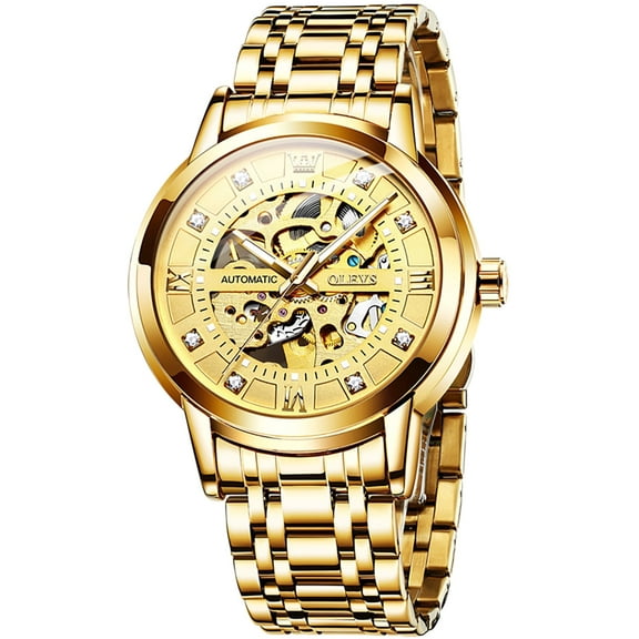 3D Hand Relief Design BINGER Men Automatic Self-Wind Famous Brand ...