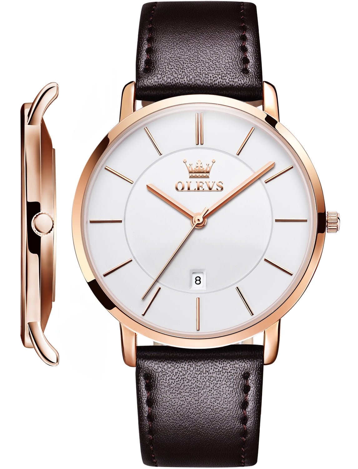 OLEVS Watches for Men Minimalist Ultra Thin Fashion Casual Analog ...